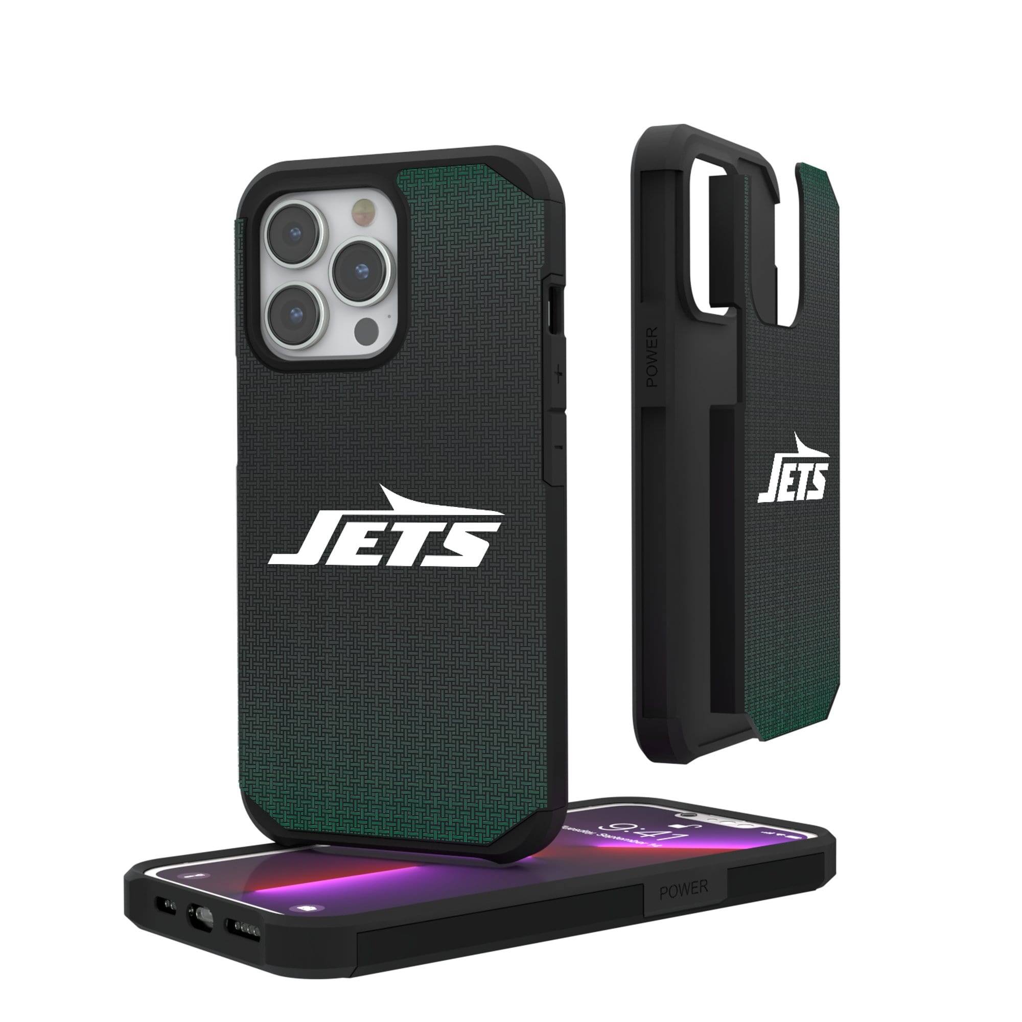 Keyscaper NFL New York Jets Linen Logo iPhone Rugged Case 14 Pro Max ...