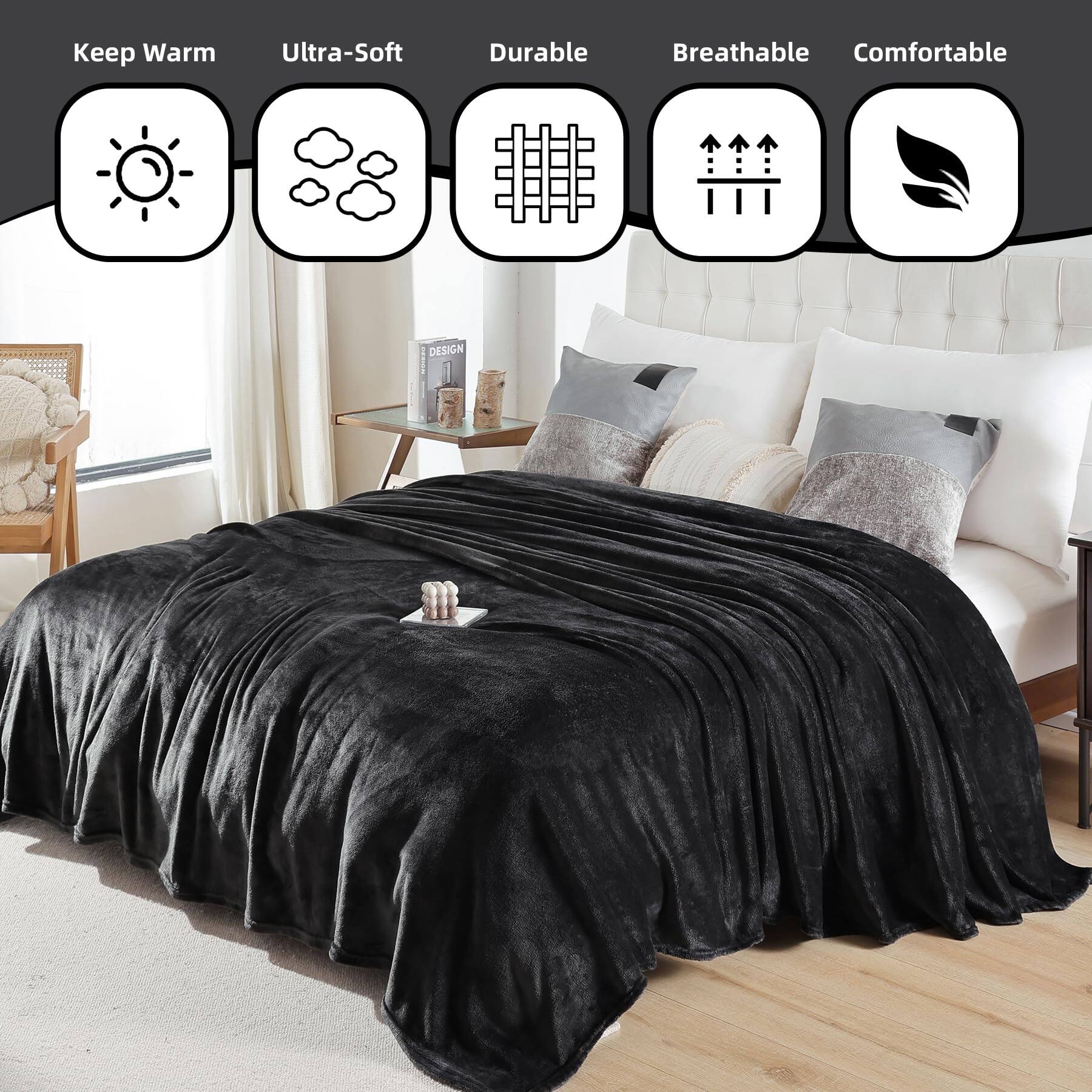 Dapper Styles Throw Blanket For Bed Couch Soft Warm Fuzzy Cozy Blankets ...
