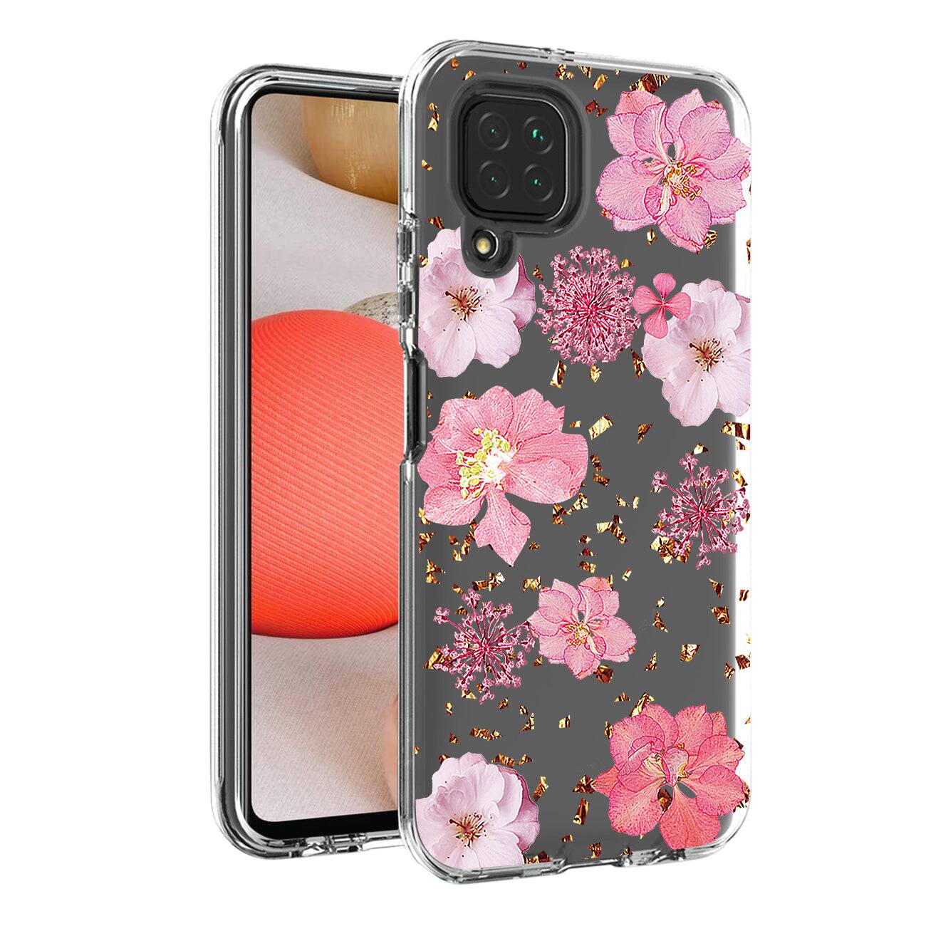Reiko Pressed Dried Flower Design Phone Case For Samsung Galaxy A42 5G ...