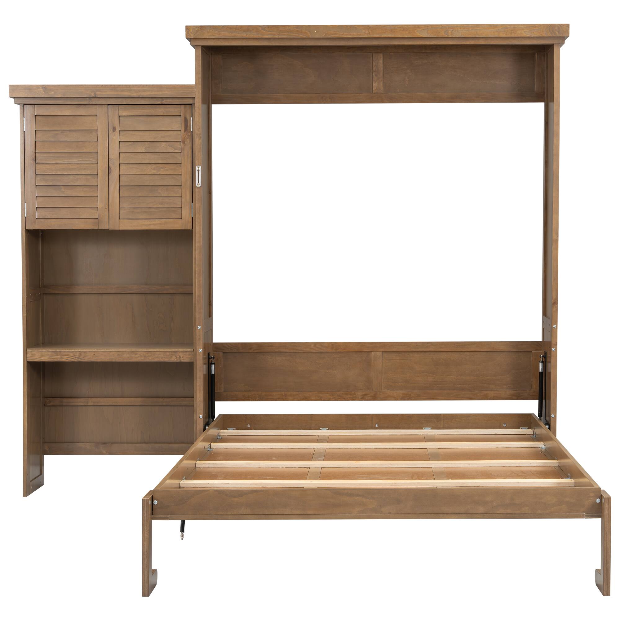 Whisen Queen Size Murphy Bed, Space Saving Folding Bed Frame with ...