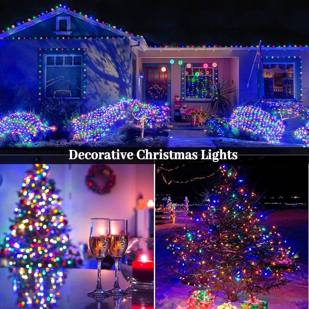 Schertz 1000 LED Christmas Lights, 344FT Fairy String Lights with ...