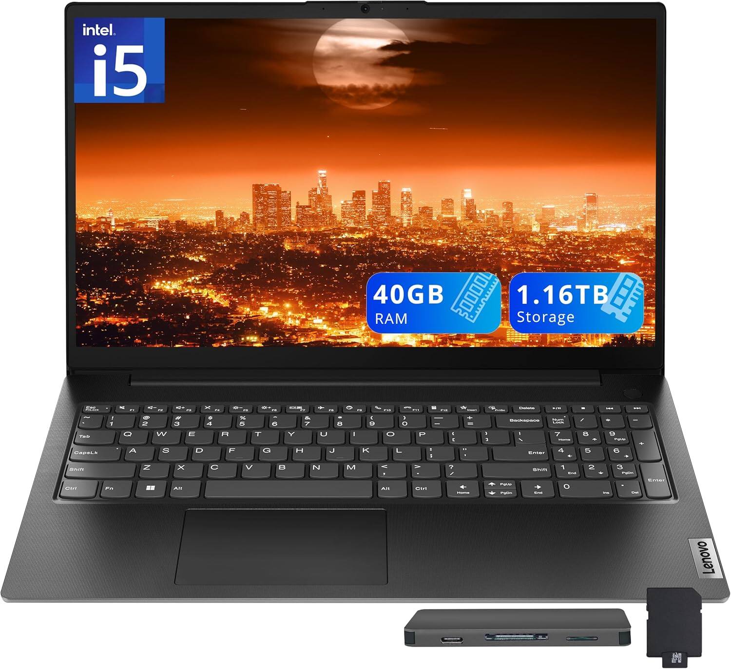 Lenovo V15 G4 15.6" FHD Laptop,Intel i5 13420H,40GB RAM,1TB SSD+160GB ...