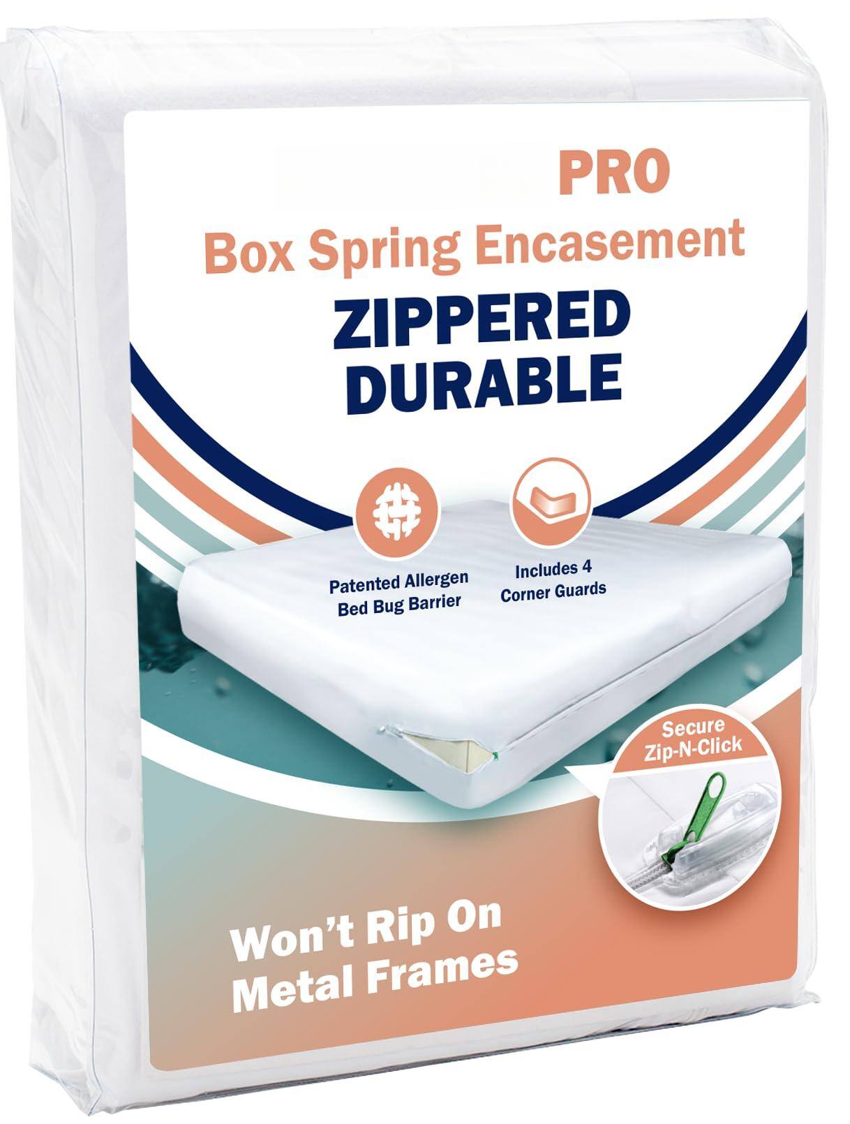 Comfort Essence Cleanrest Pro Box Spring Encasement Ultimate Defense ...