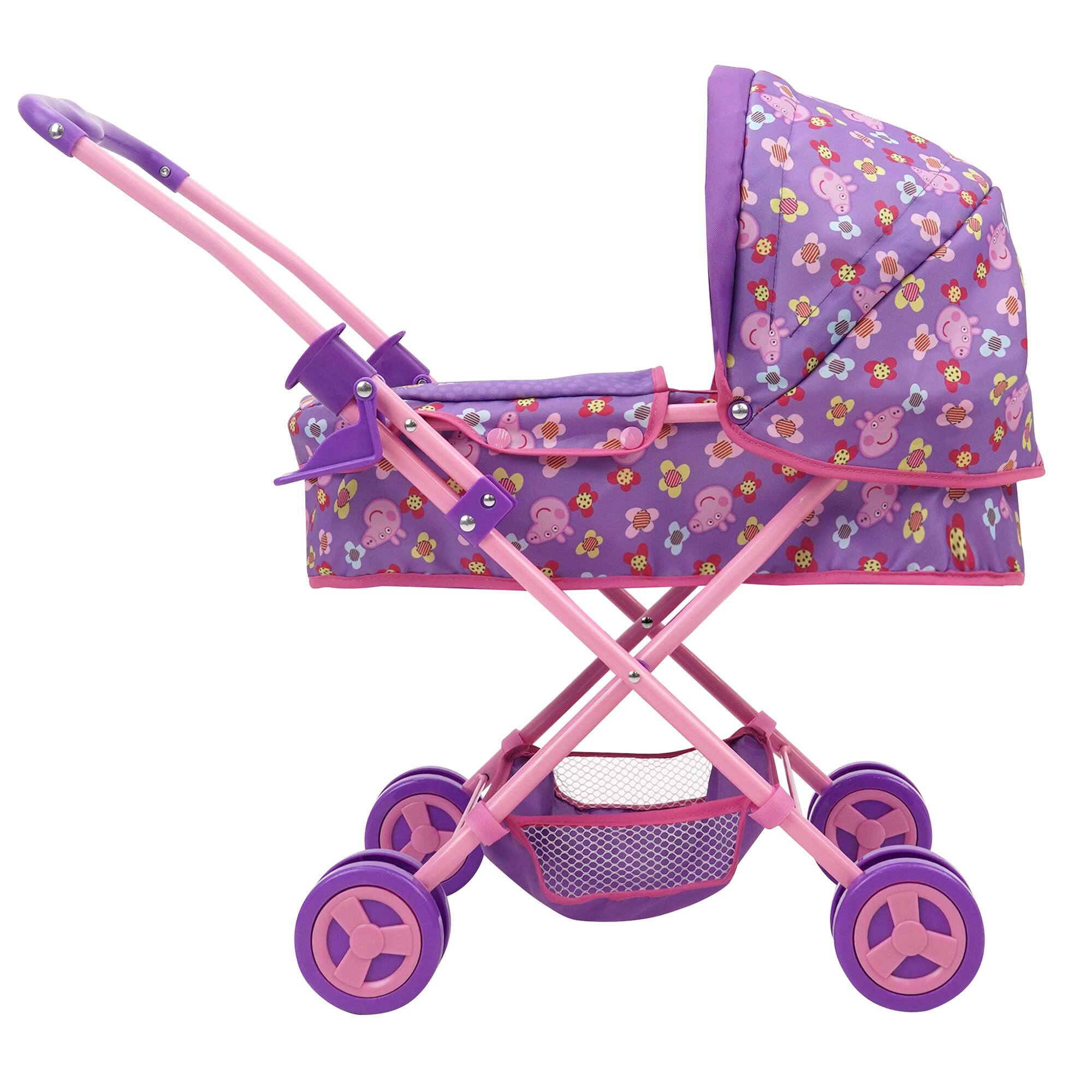 509 Crew Peppa Pig: Doll Pram Purple, Pink, Flowers G4894897003956 ...