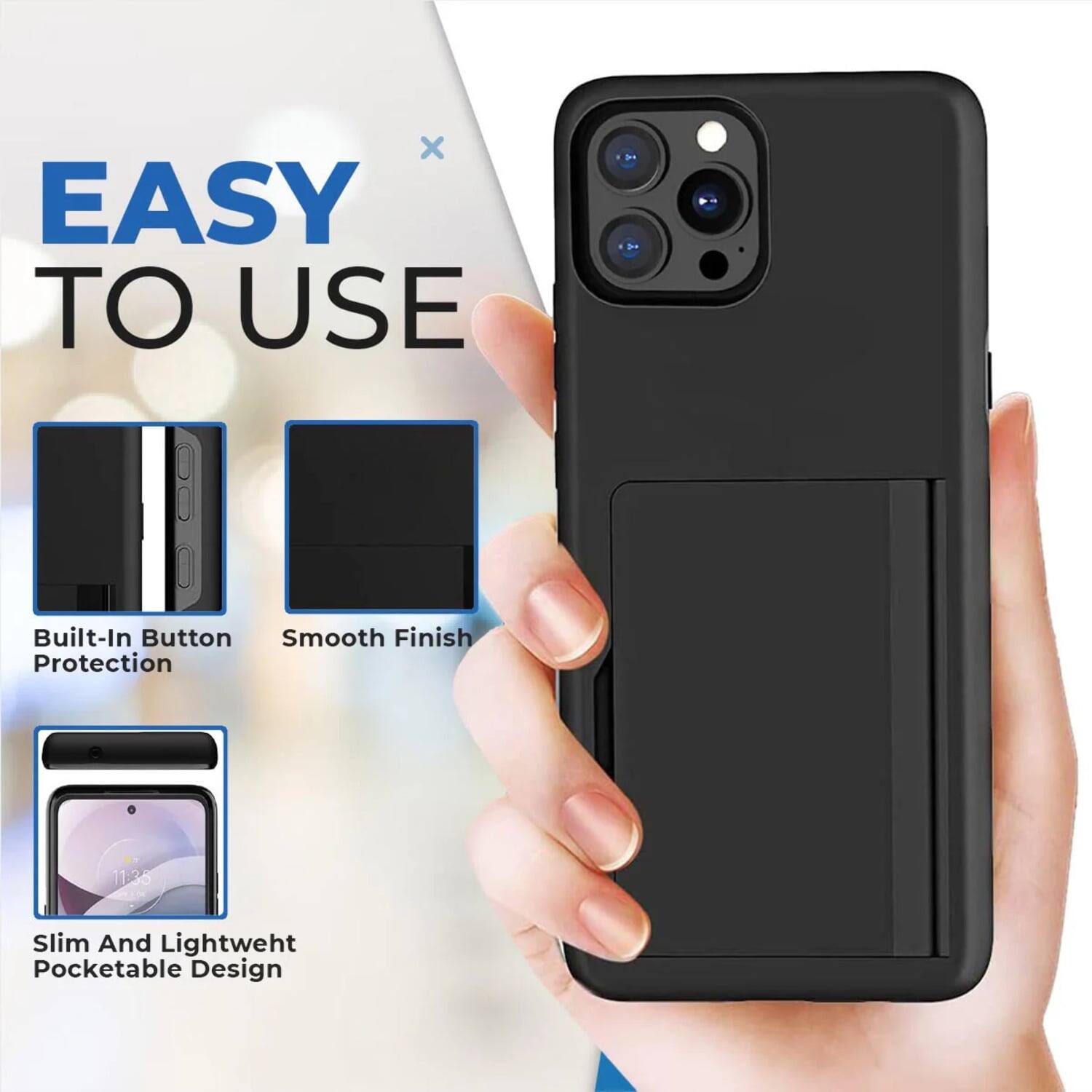 RomeTech Rome Tech Wallet Case for iPhone 13 Pro Max Blue - Best Buy