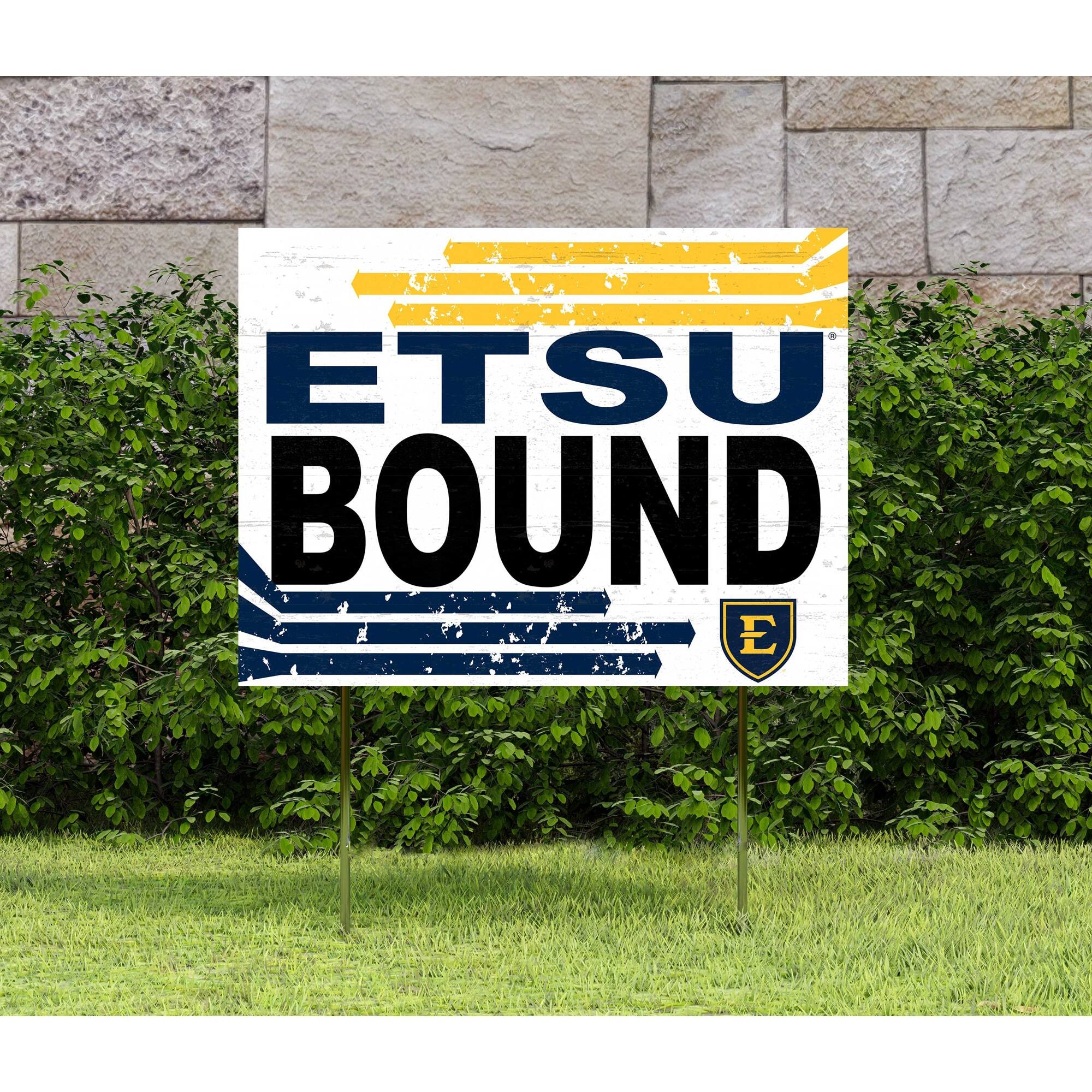 Jardine ETSU Buccaneers 18" x 24" Team Yard Sign White 200638859 - Best Buy