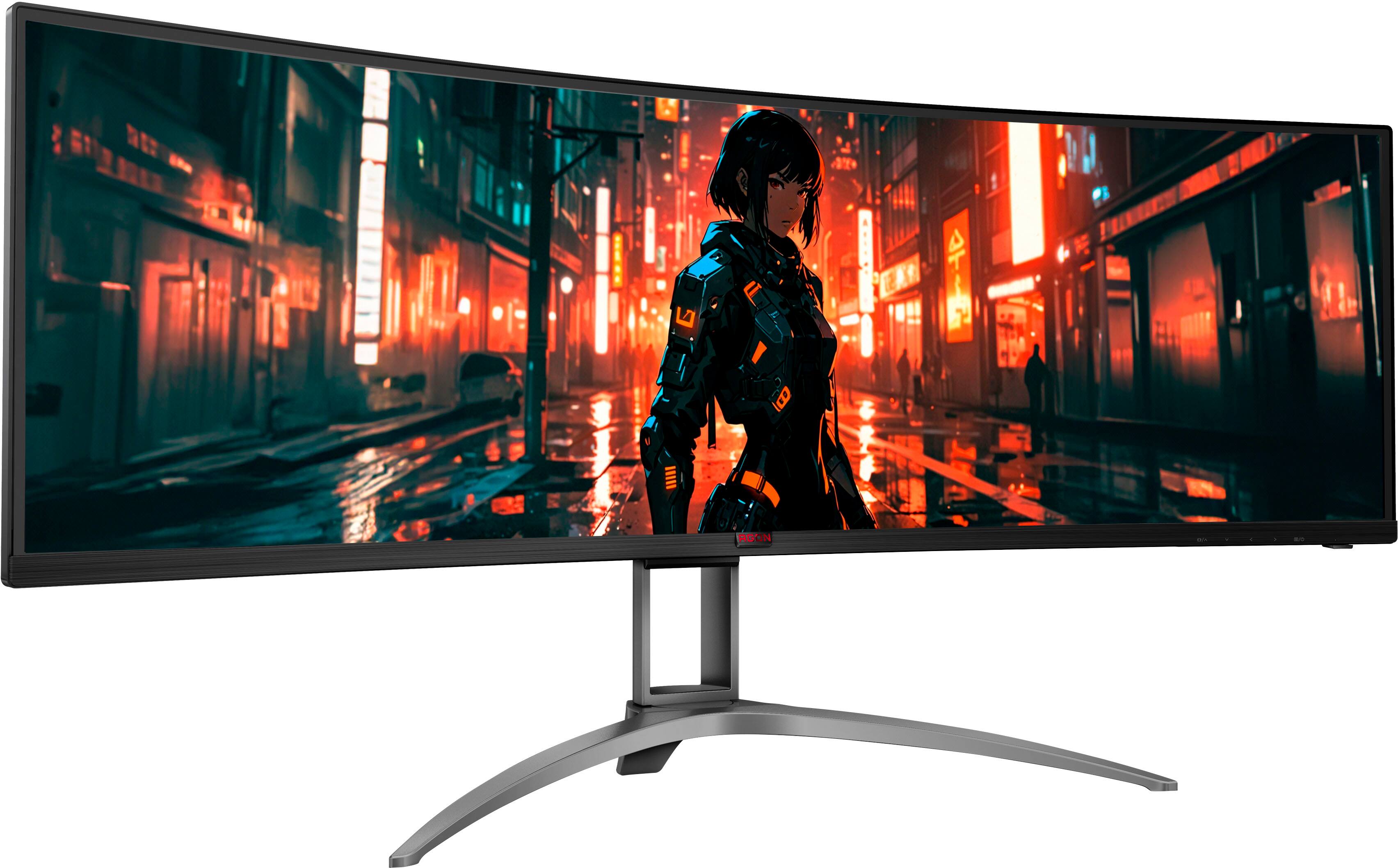 AOC AG493UCX2 49" LCD 4K UWHD Gaming Monitor Black/Red AG493UCX2 - Best Buy