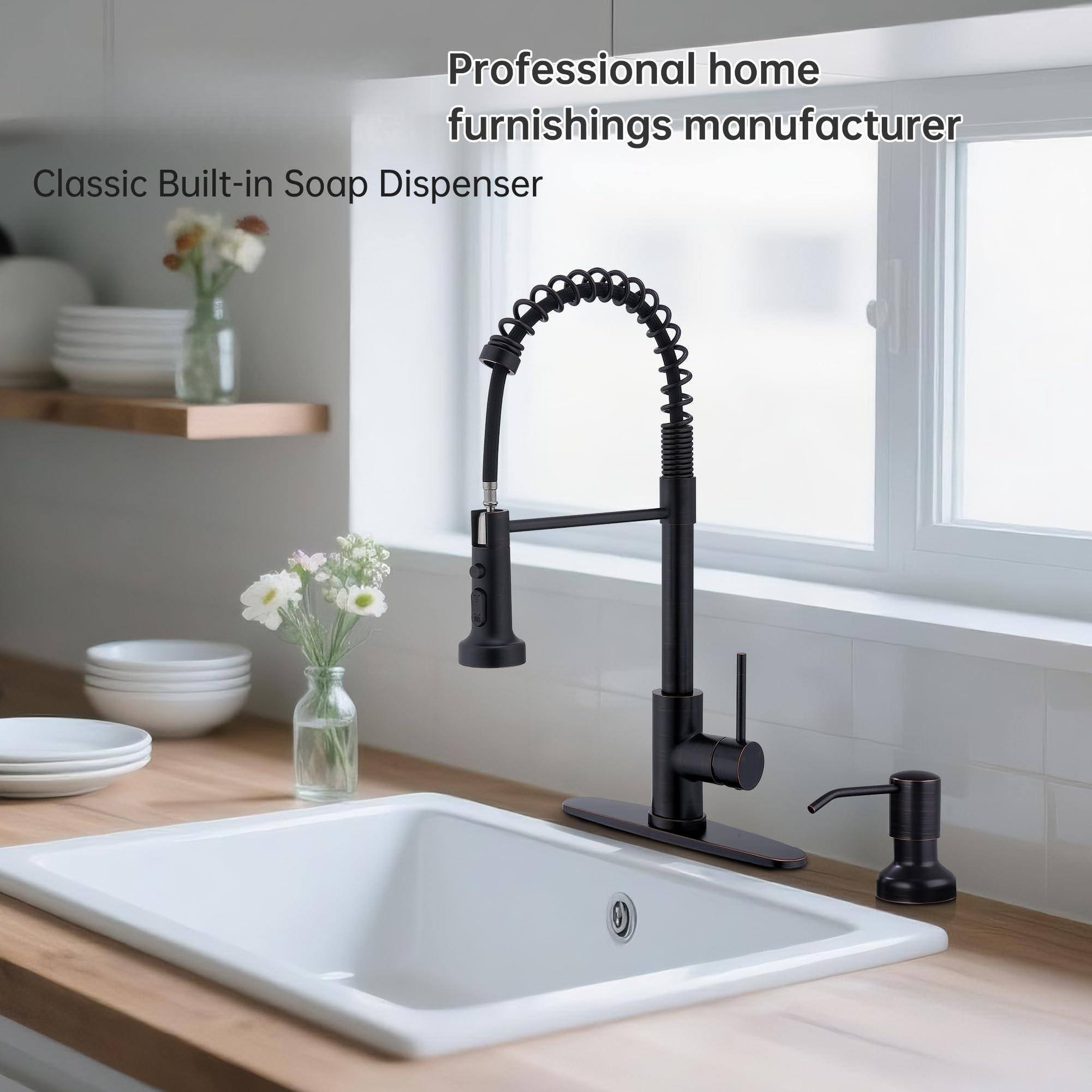 Dapper Styles Built In Soap Dispenser For Kitchen Sink Stainless Pump ...