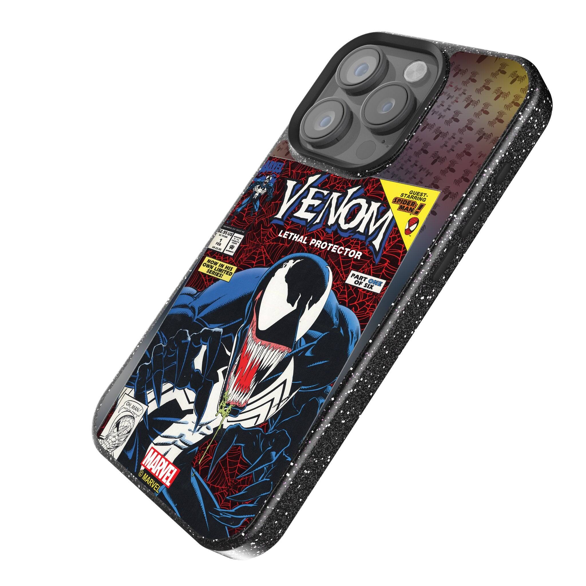 Keyscaper Marvel Classic Cover Black Bling Phone Case Apple iPhone 16 ...