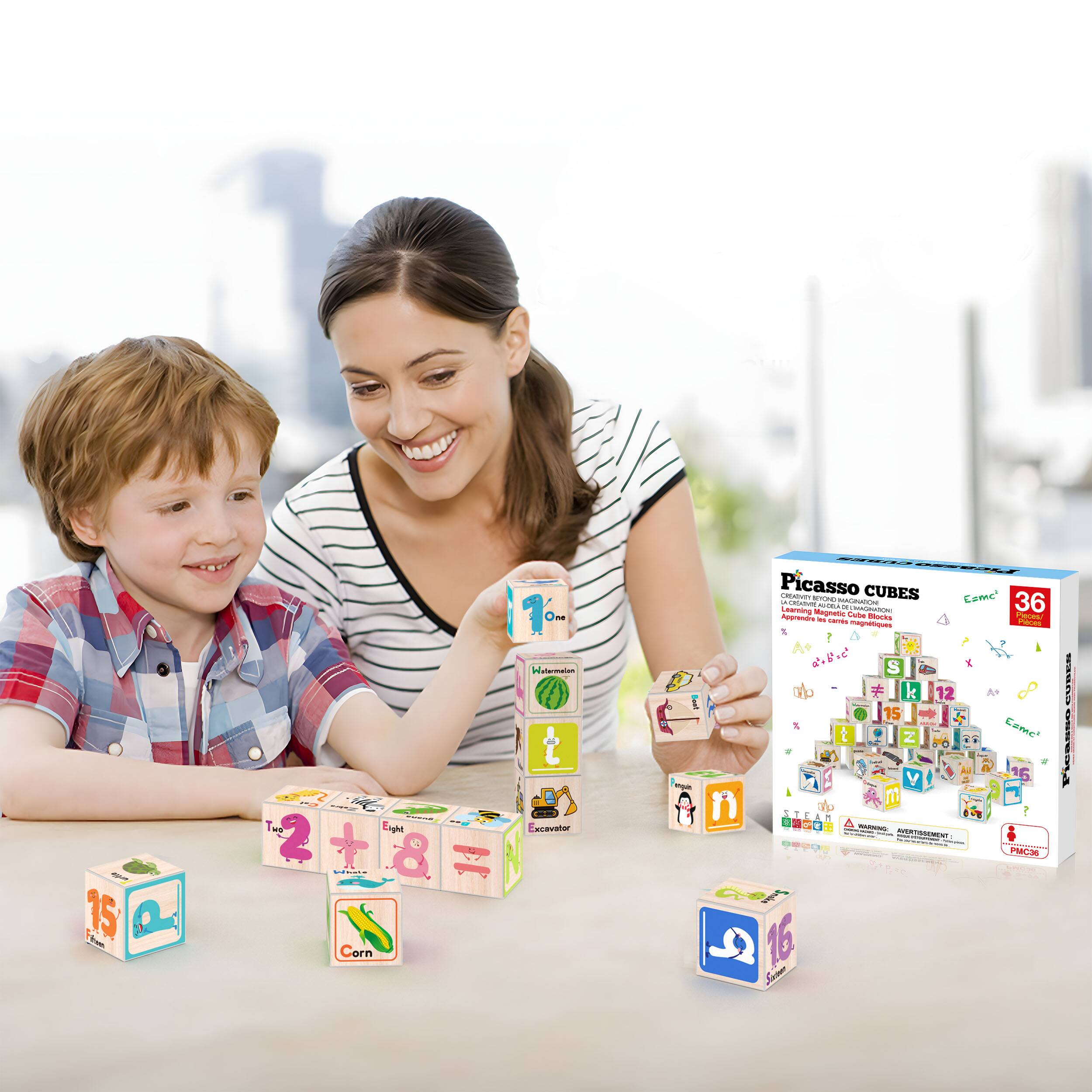 PicassoTiles PICASSO TILES 36 PC Letter, Alphabet, Number Magnetic ...