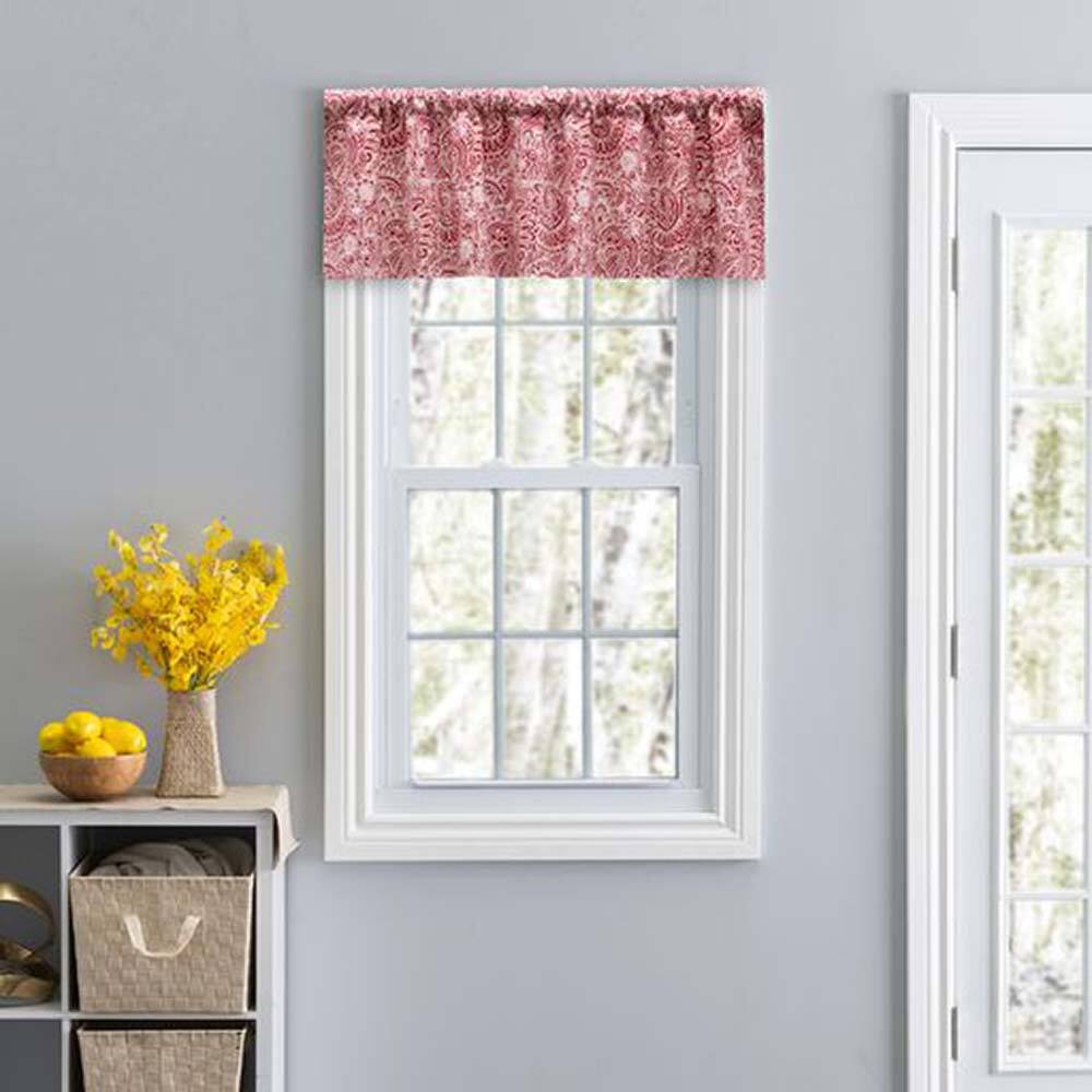 Ellis Curtain Ellis Segovia Printed Paisley Pattern on Ground 3" Rod ...