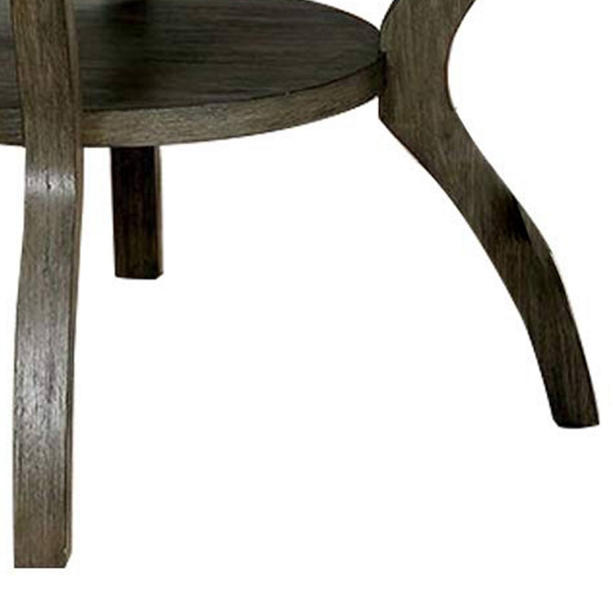 Manhattan Lane 48 Inch Wooden Round Dining Table with Angled Legs ...