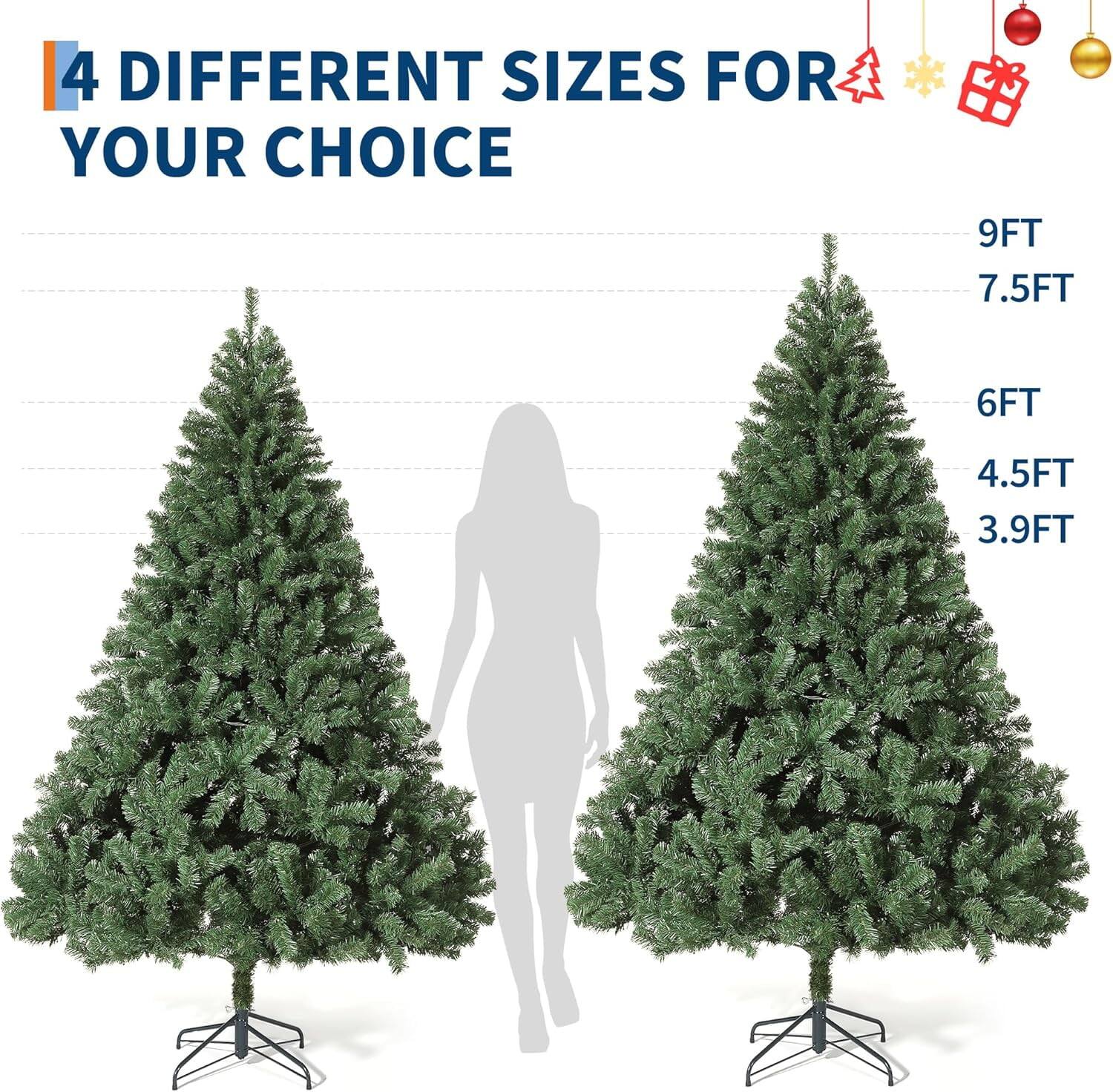 Jojoka Artificial Christmas Tree Premium Spruce Material with Metal ...