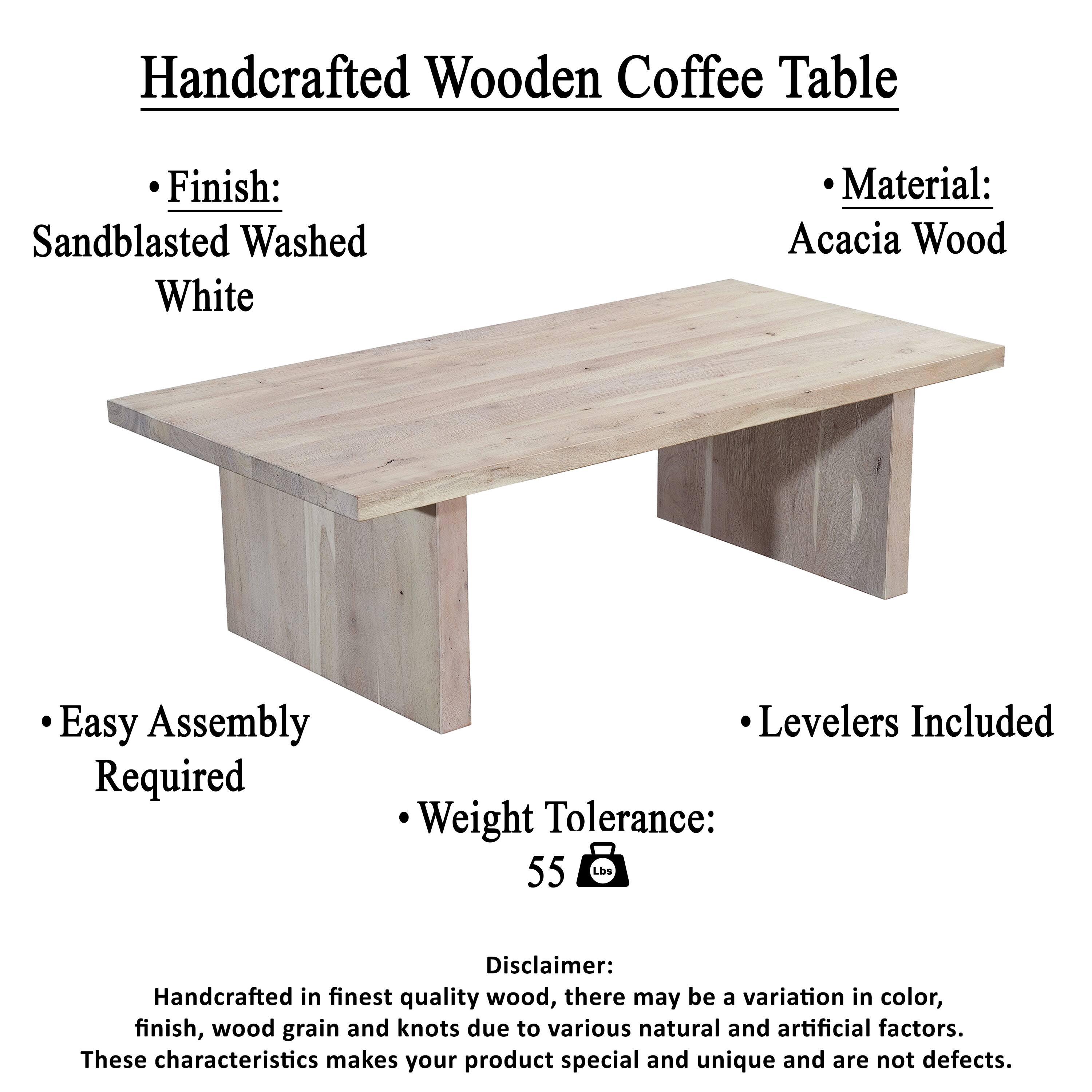Manhattan Lane Nira Coffee Table | 48 Inch Rectangular Top ...