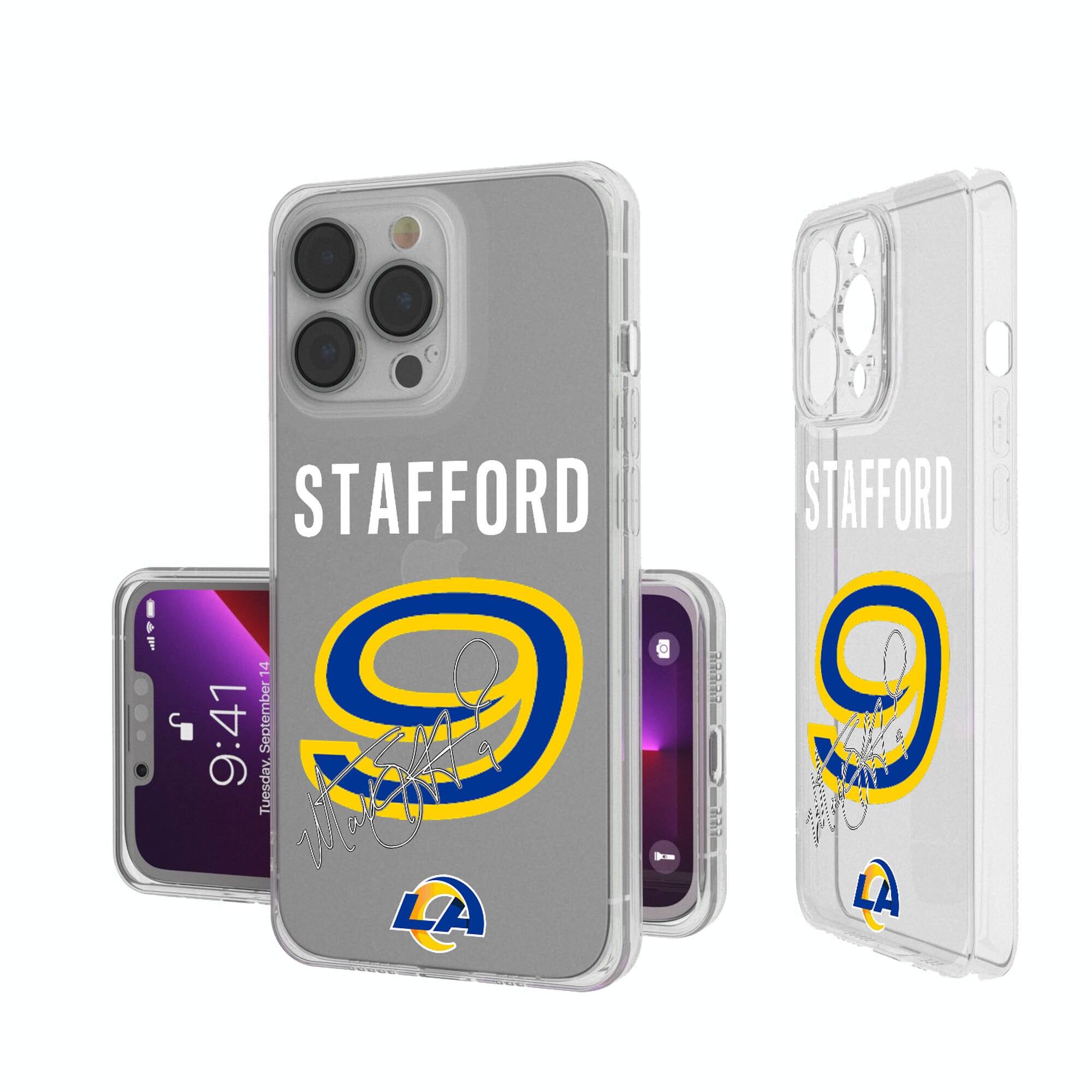 Keyscaper NFL Matthew Stafford Los Angeles Rams iPhone Clear Case 13 ...