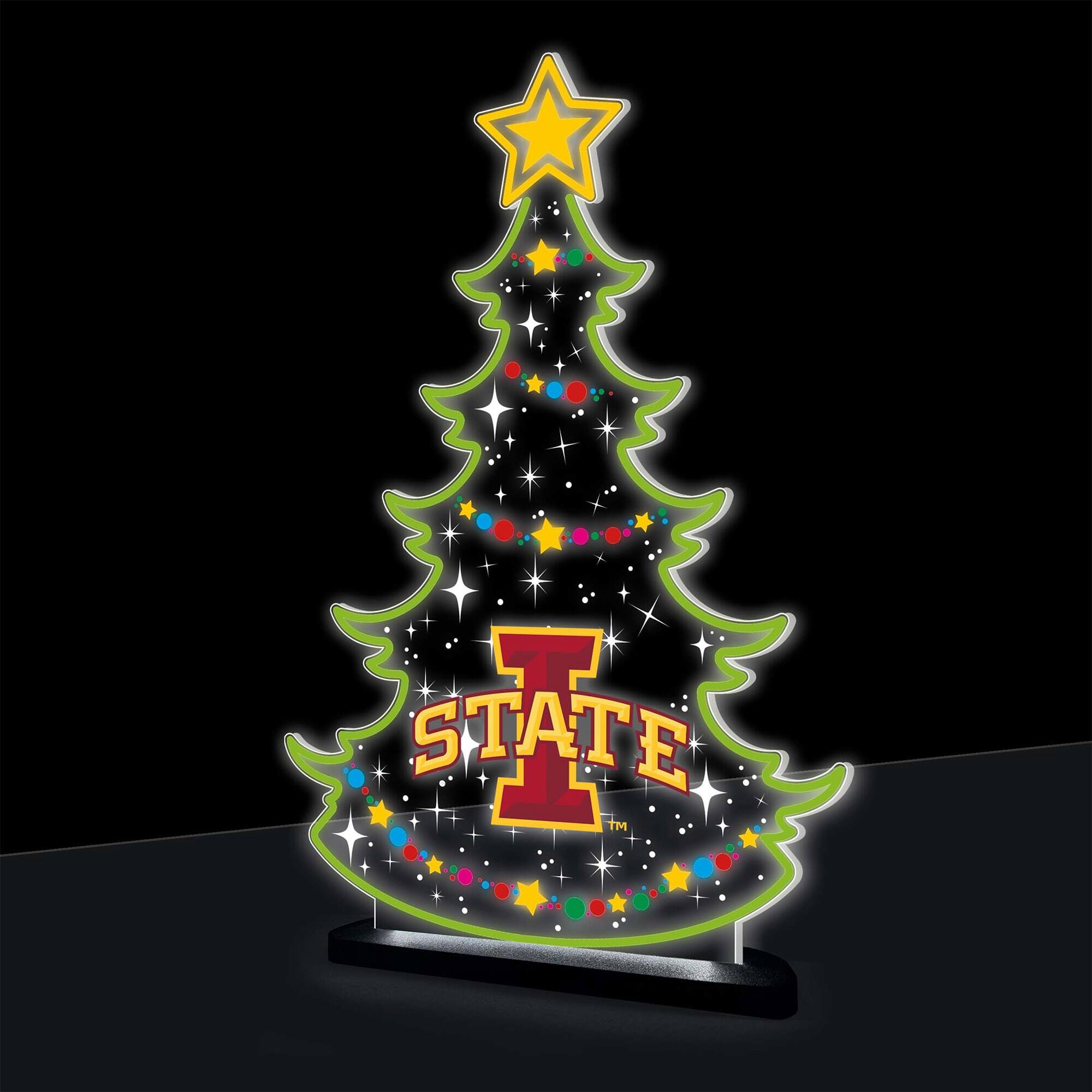 Evergreen Enterprises Iowa State Cyclones 10" LED Tabletop Christmas ...