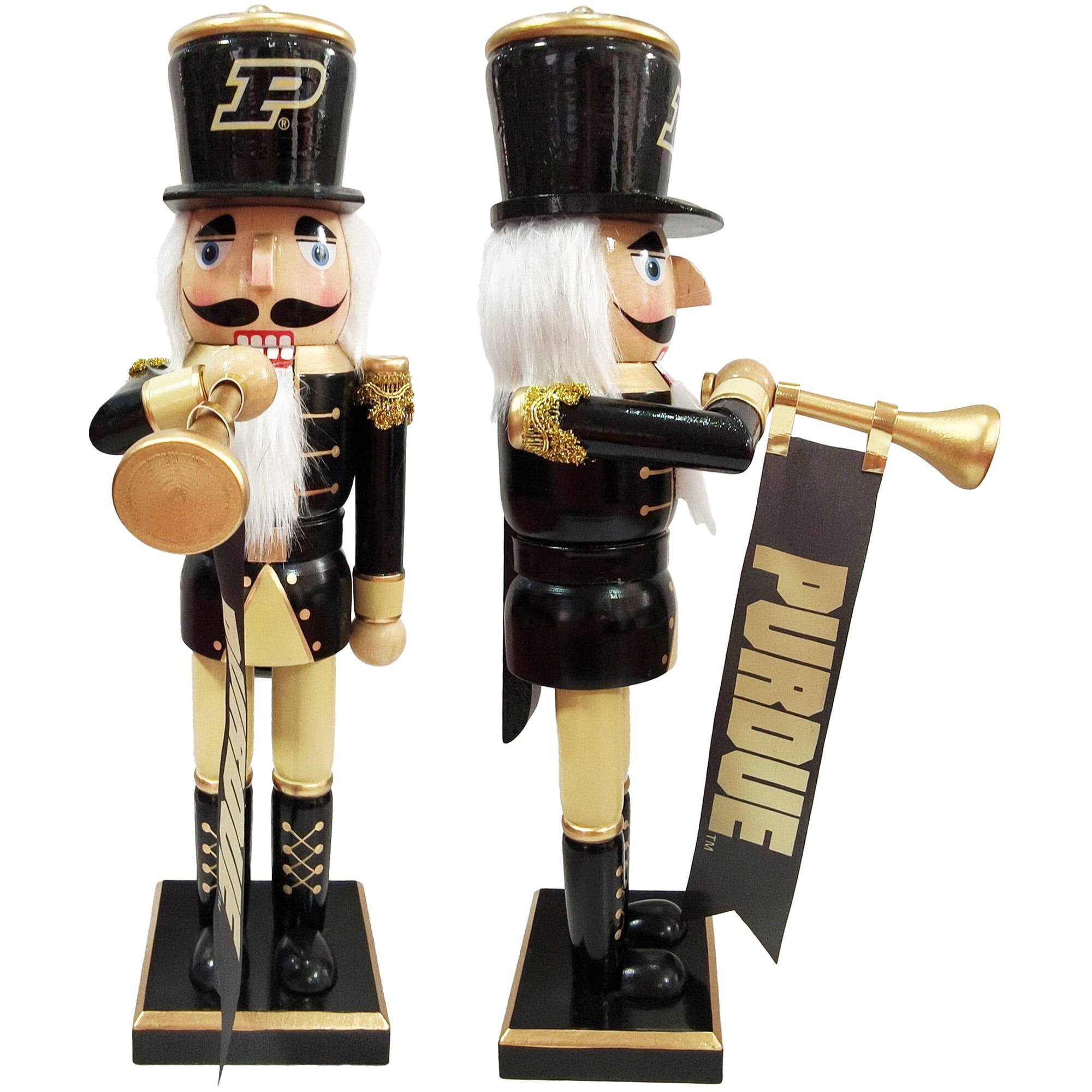 Santa's Workshop Purdue Boilermakers 14" Bugler Nutcracker Black ...