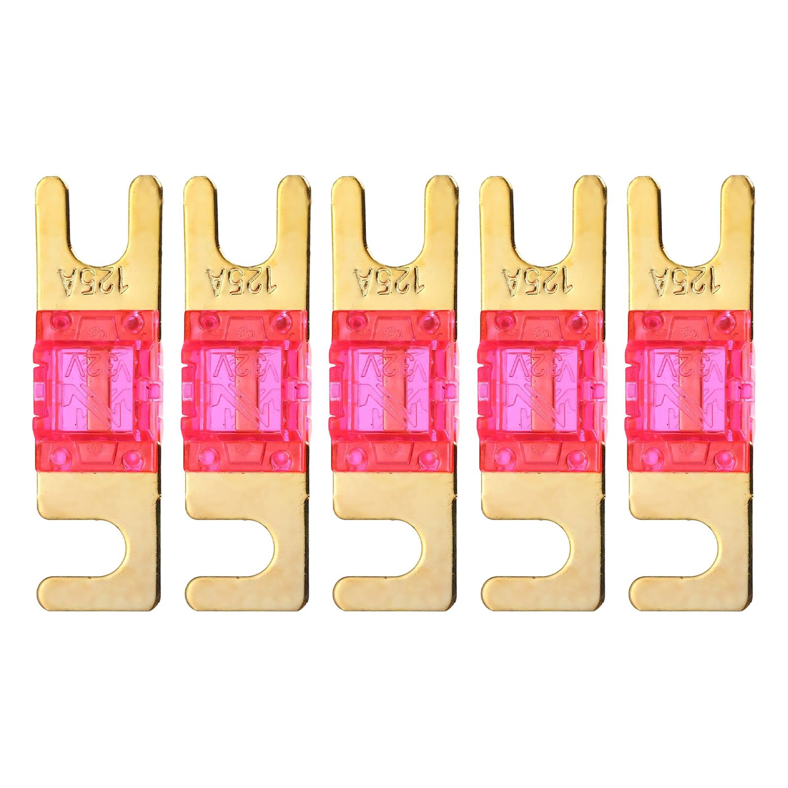 Unique Bargains 5pcs 125A 32V Mini ANL Fuse Blade Type for Automotive ...
