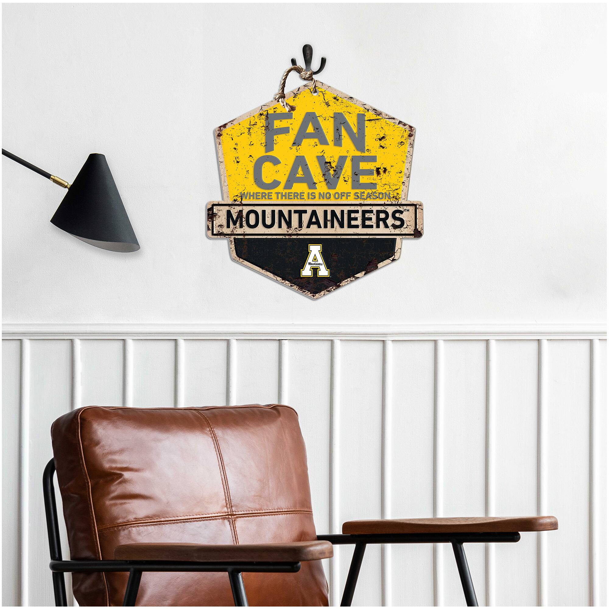 Jardine Appalachian State Mountaineers 20'' x 20'' Fan Cave Badge Sign ...