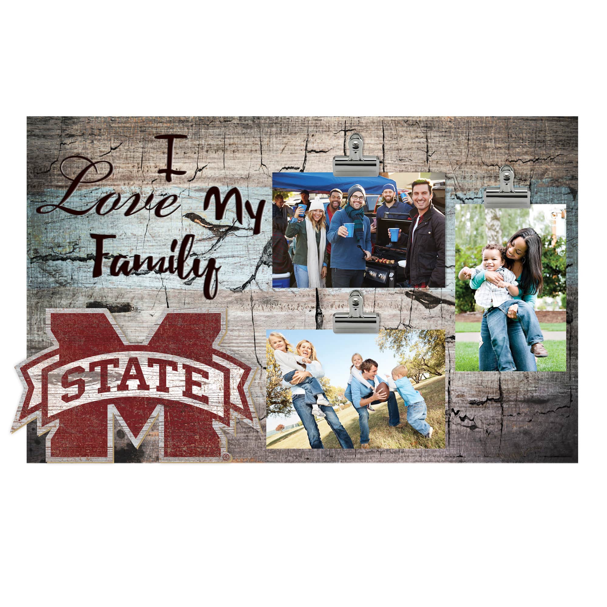 My Family Fan Creations - Mississippi State Bulldogs 11" x 19" I Love ...