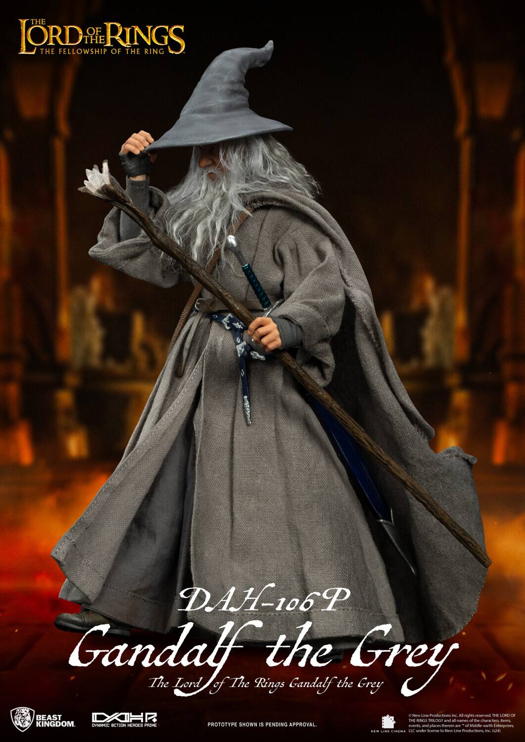 Beast Kingdom Dynamic 8ction Heroes The Lord of The Rings Gandalf the ...
