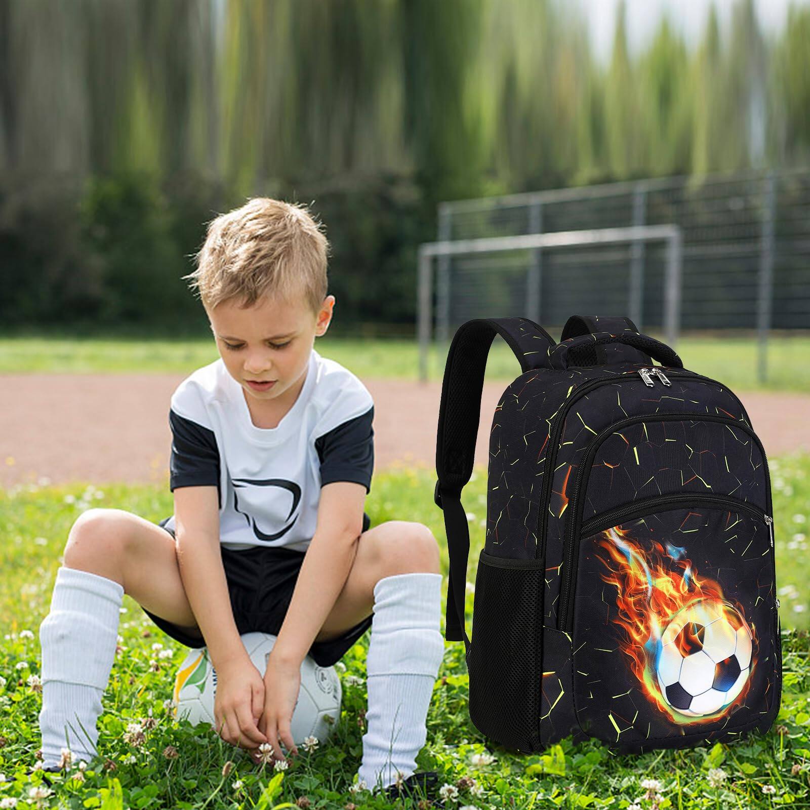 Live At Space Backpack Soccer Backpacks Bookbag 16 Inch School For 3 8 ...