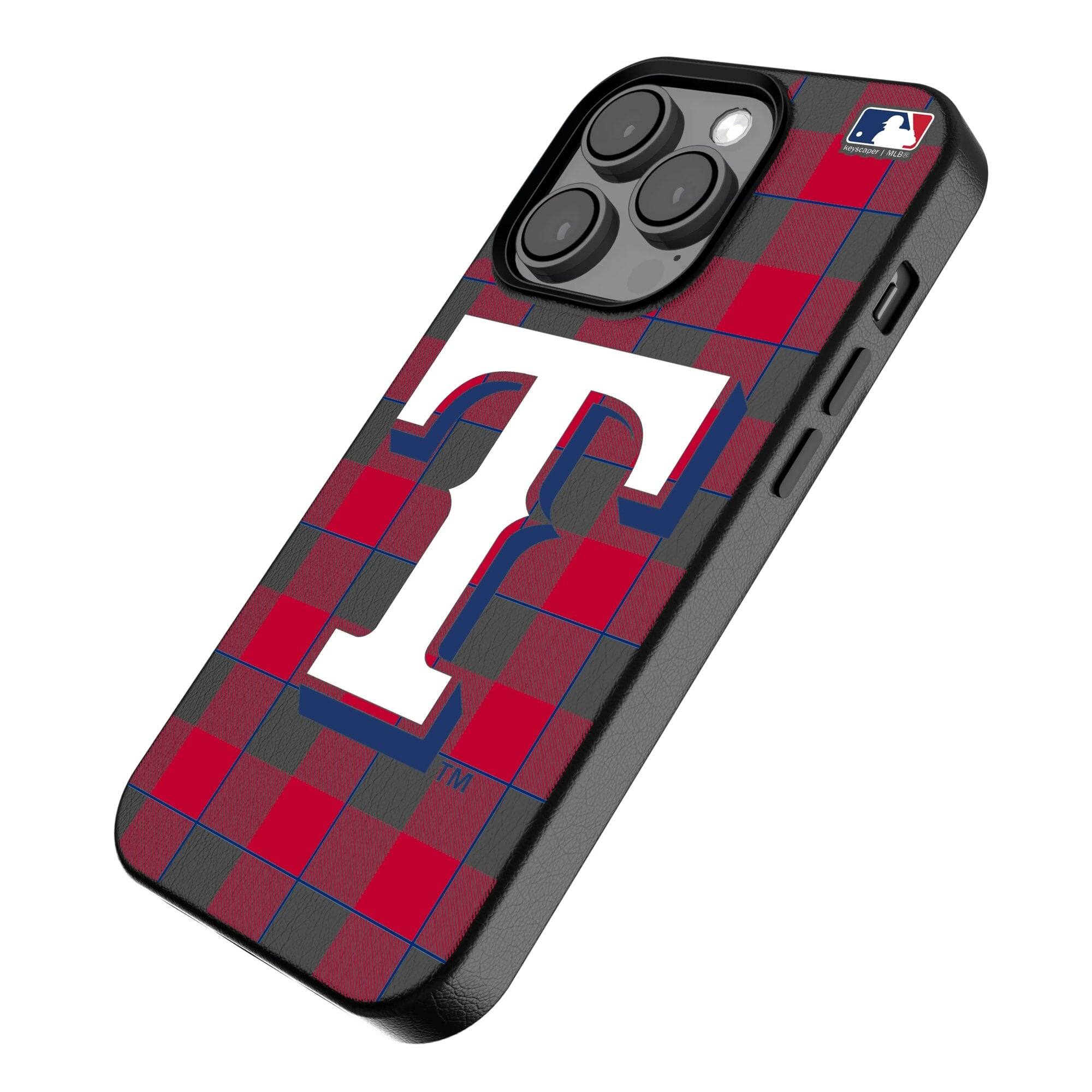 Keyscaper MLB Texas Rangers Plaid Magnetic Bump iPhone Case 16 Plus ...