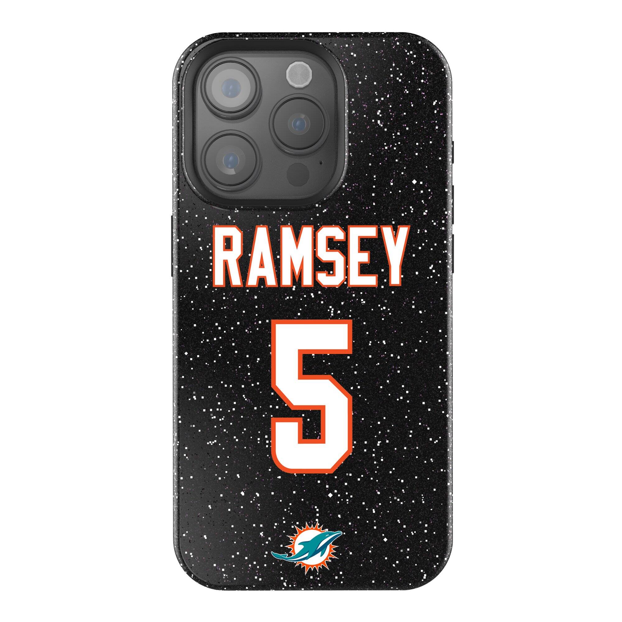 Keyscaper NFL Jalen Ramsey Miami Dolphins Bling iPhone Case 16 Pro Max ...