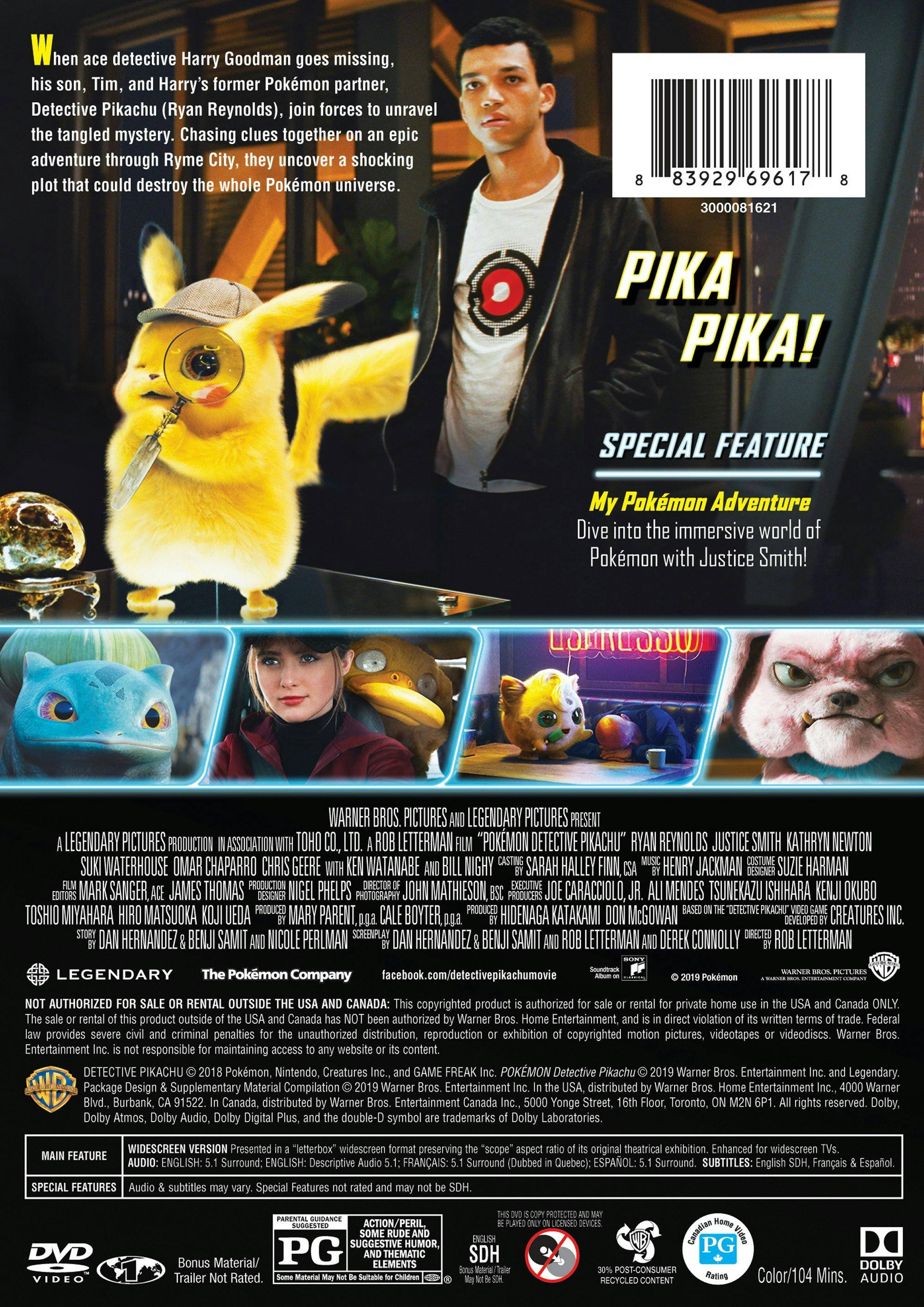 Pokémon Detective Pikachu [DVD] [Standard] - Best Buy