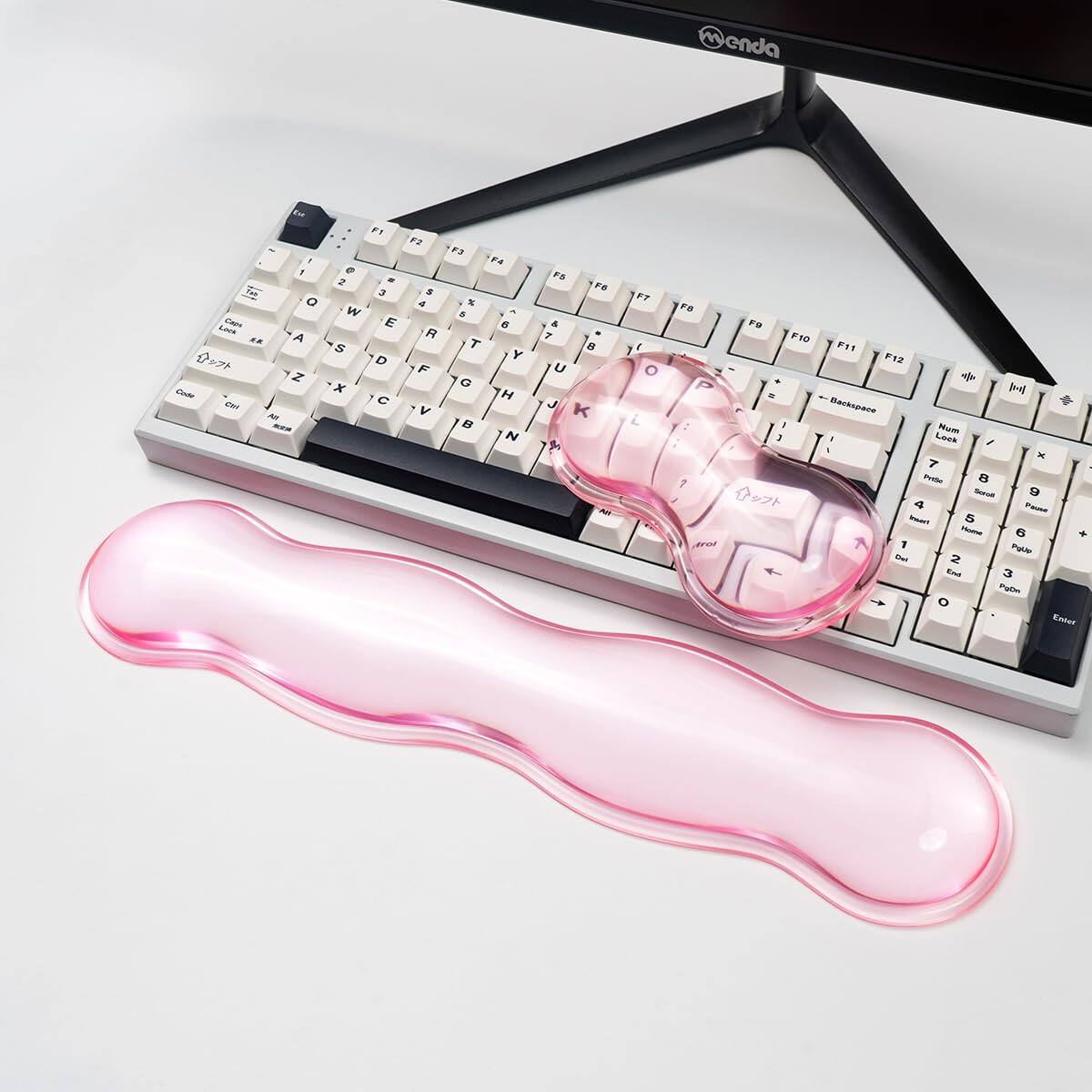 Pacoar Cade Silicone Gel And Mouse Wrist Rest Set Clear For 60 /68 /75 ...