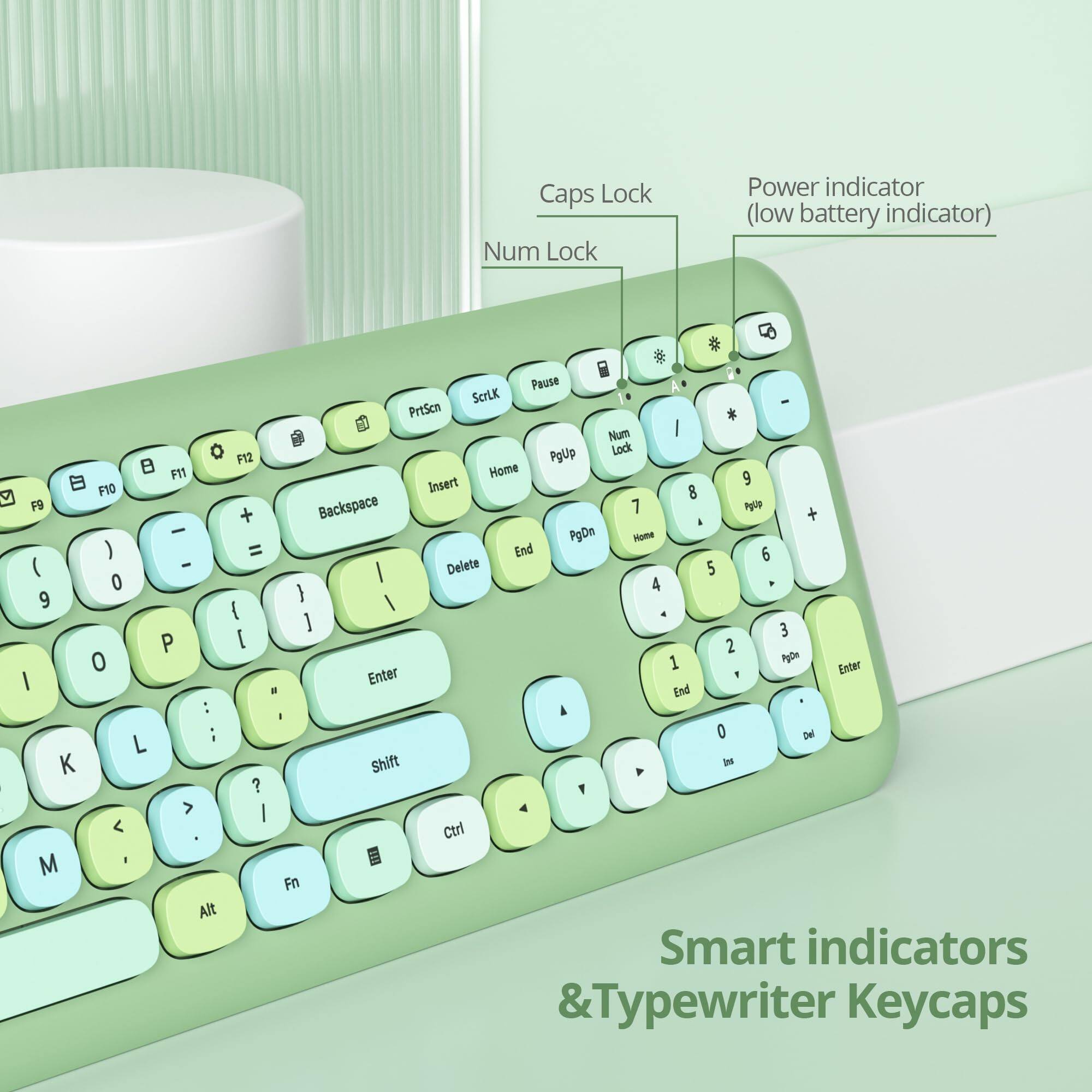 Cedar Assembly Typewriter Wireless And Mouse Combo Office Full Size ...