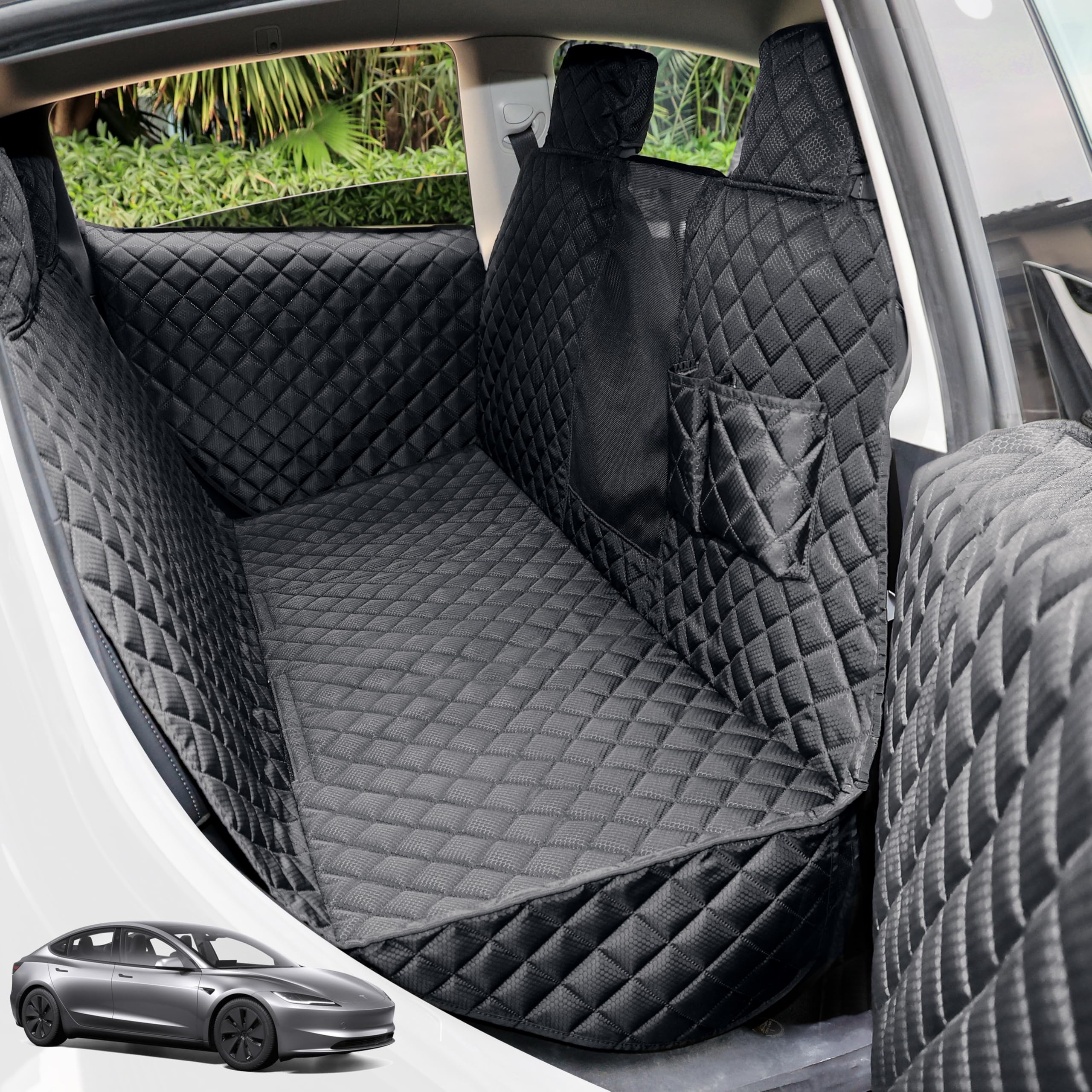 COTTAGE Dog Seat Covers For Model Y With Door Protectors Waterproof ...
