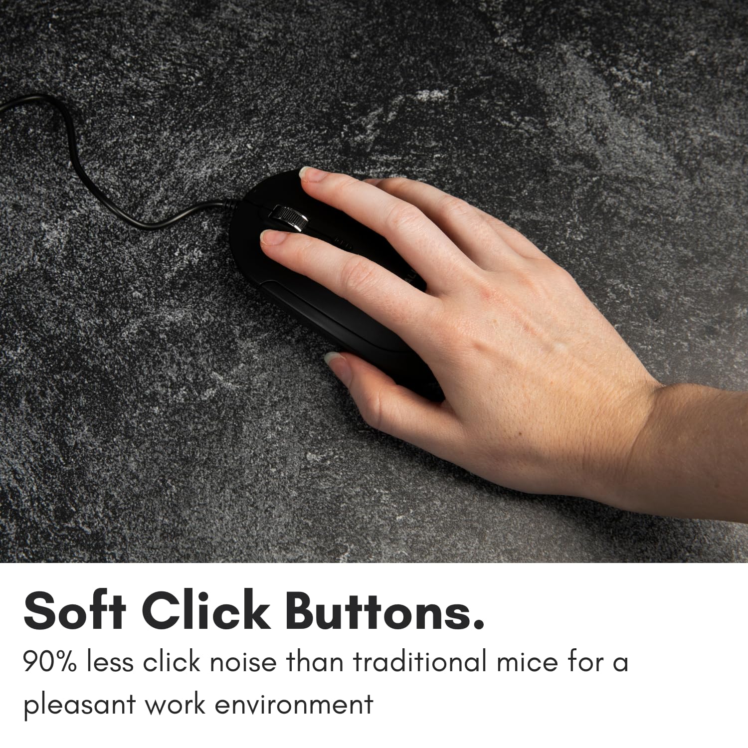 Cozy Serene Mouse Silent USB Computer Wired Mice Slim Compact For ...