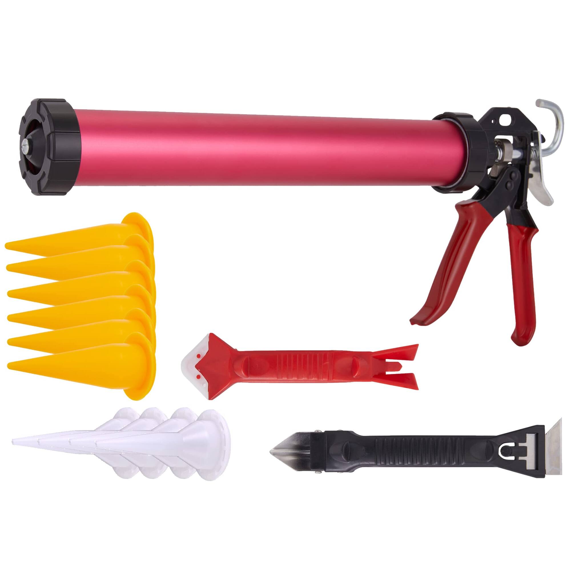 Right Hand Sausage Caulking Gun Manual 20 oz Leakproof Dispenser for ...