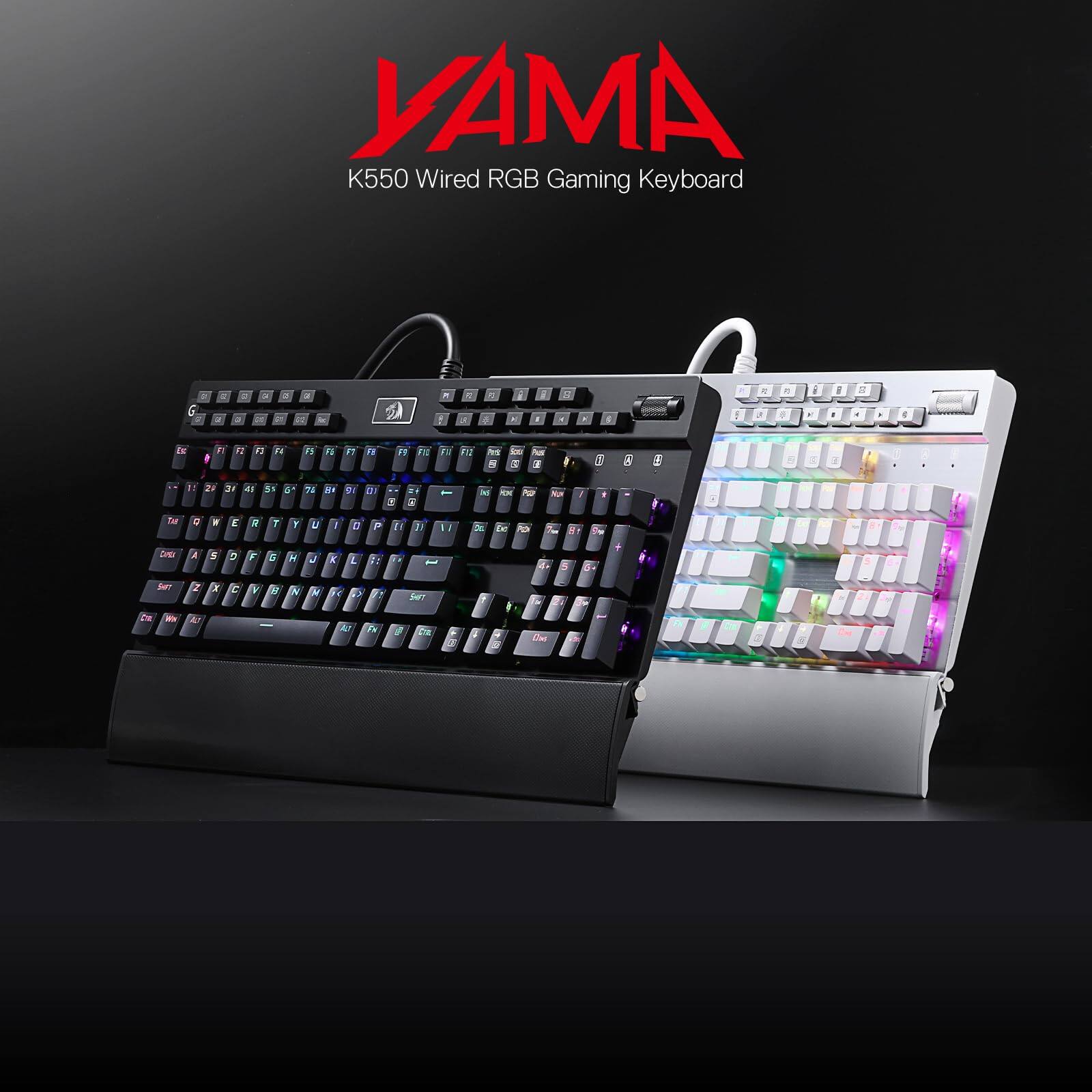 Reds Spade K550 Rgb Gaming 12 Macro G Wired Mechanical W aluminum Top ...