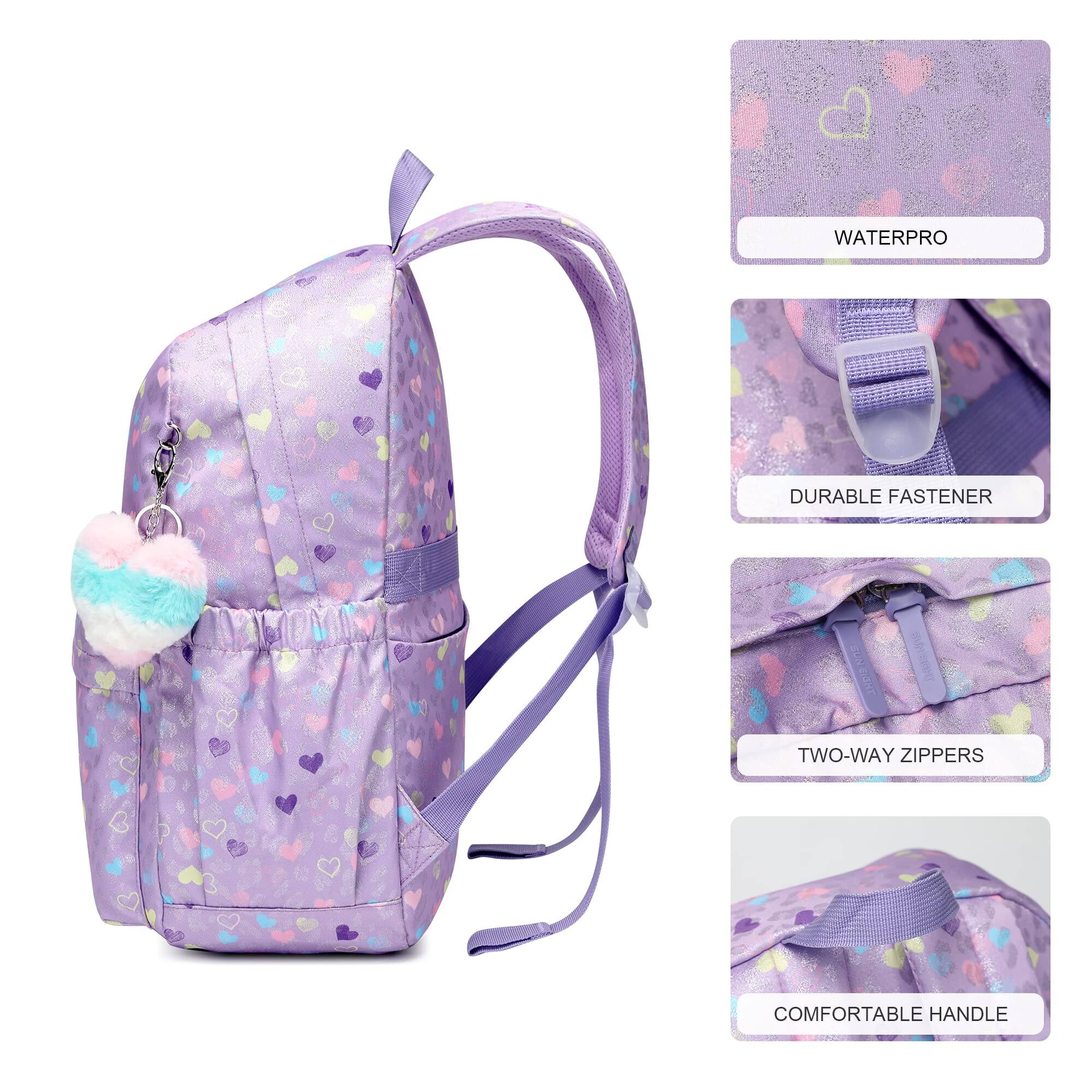 Cozy Serene Backpack Light Purple Waterproof Large Space School ...