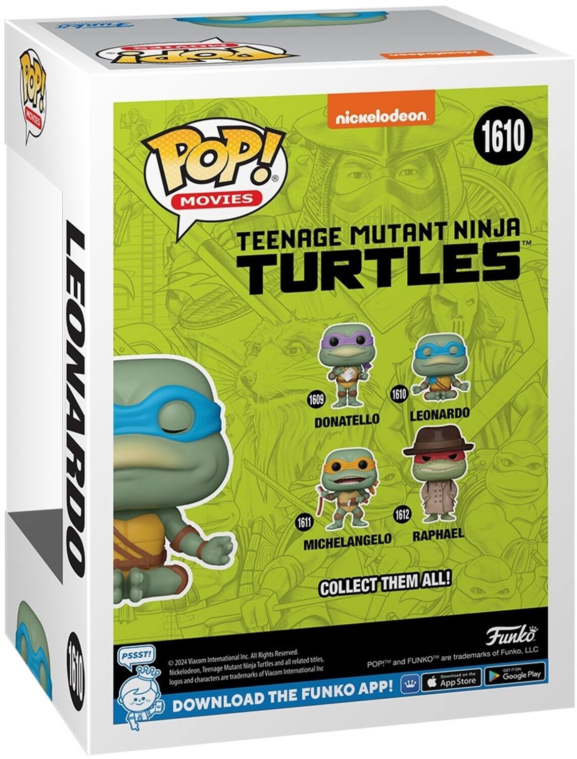 Funko POP! Movies: Teenage Mutant Ninja Turtles 1990 S2 Leonardo ...