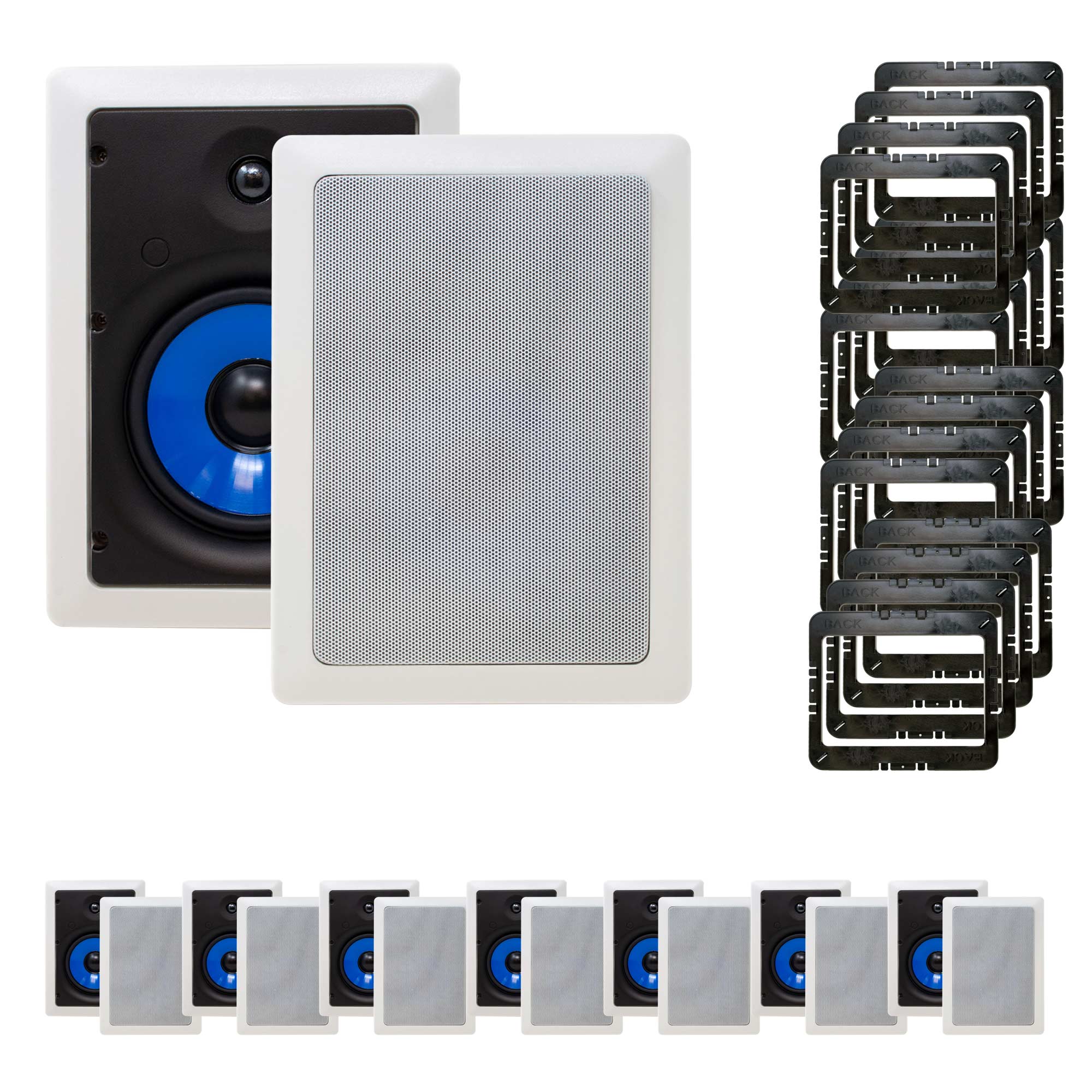 Legrand HT5651 5000 Series 6.5" In Wall Speakers Case Pack 8 Pair 16 ...