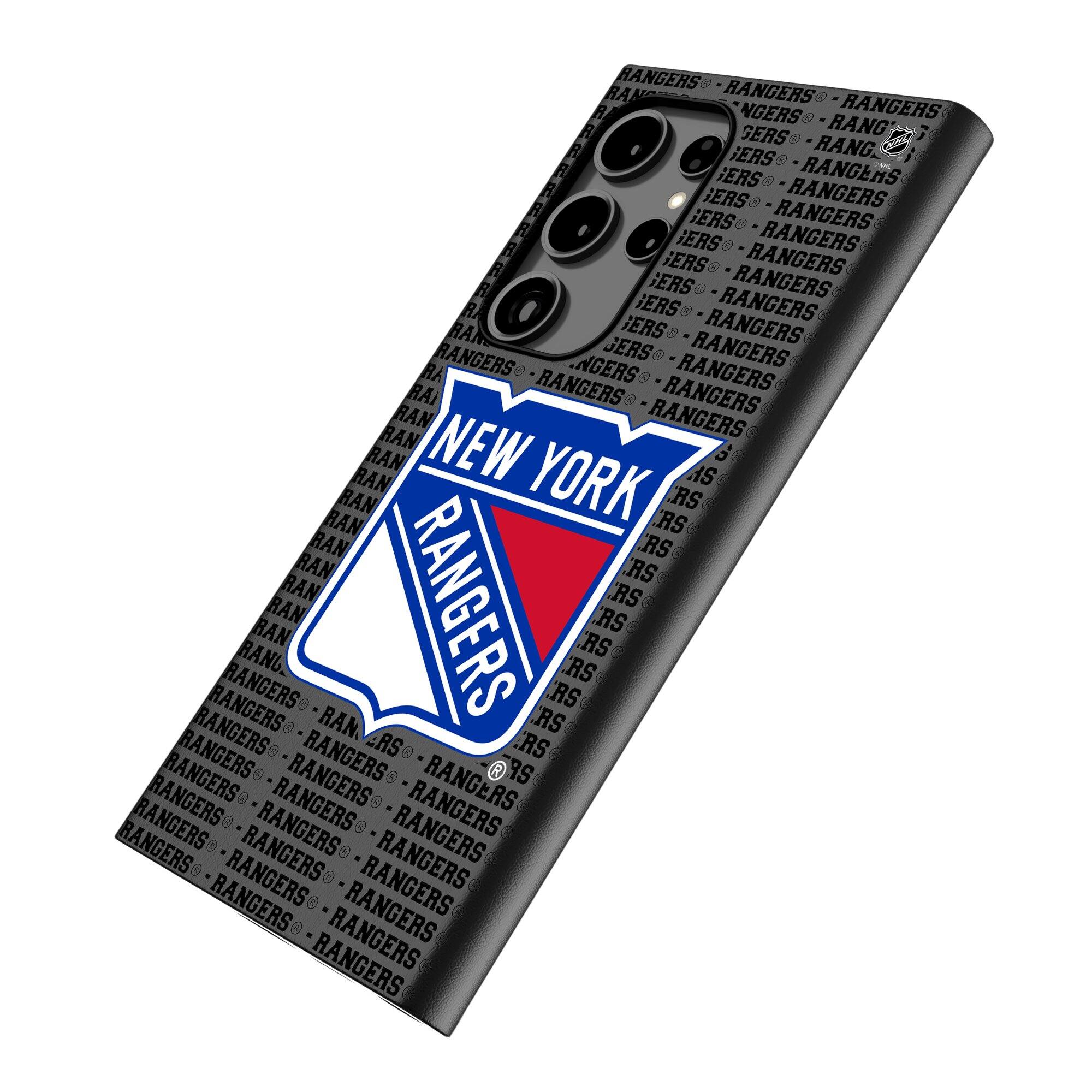 Keyscaper NHL New York Rangers Text Backdrop Galaxy Magnetic Bump Case ...