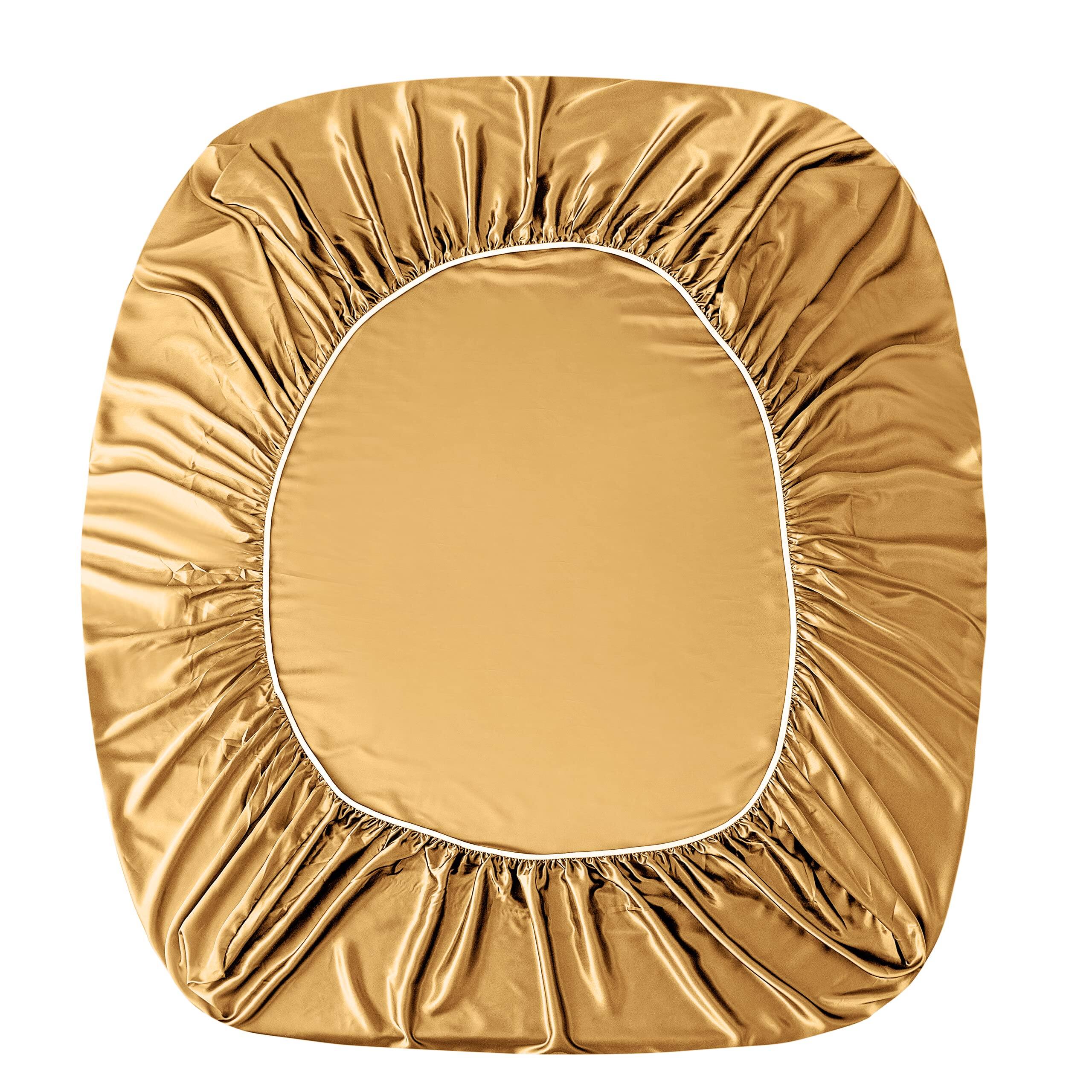 Dapper Styles Satin Sheets Set Soft Silky Camel Bed Luxury Bedding ...