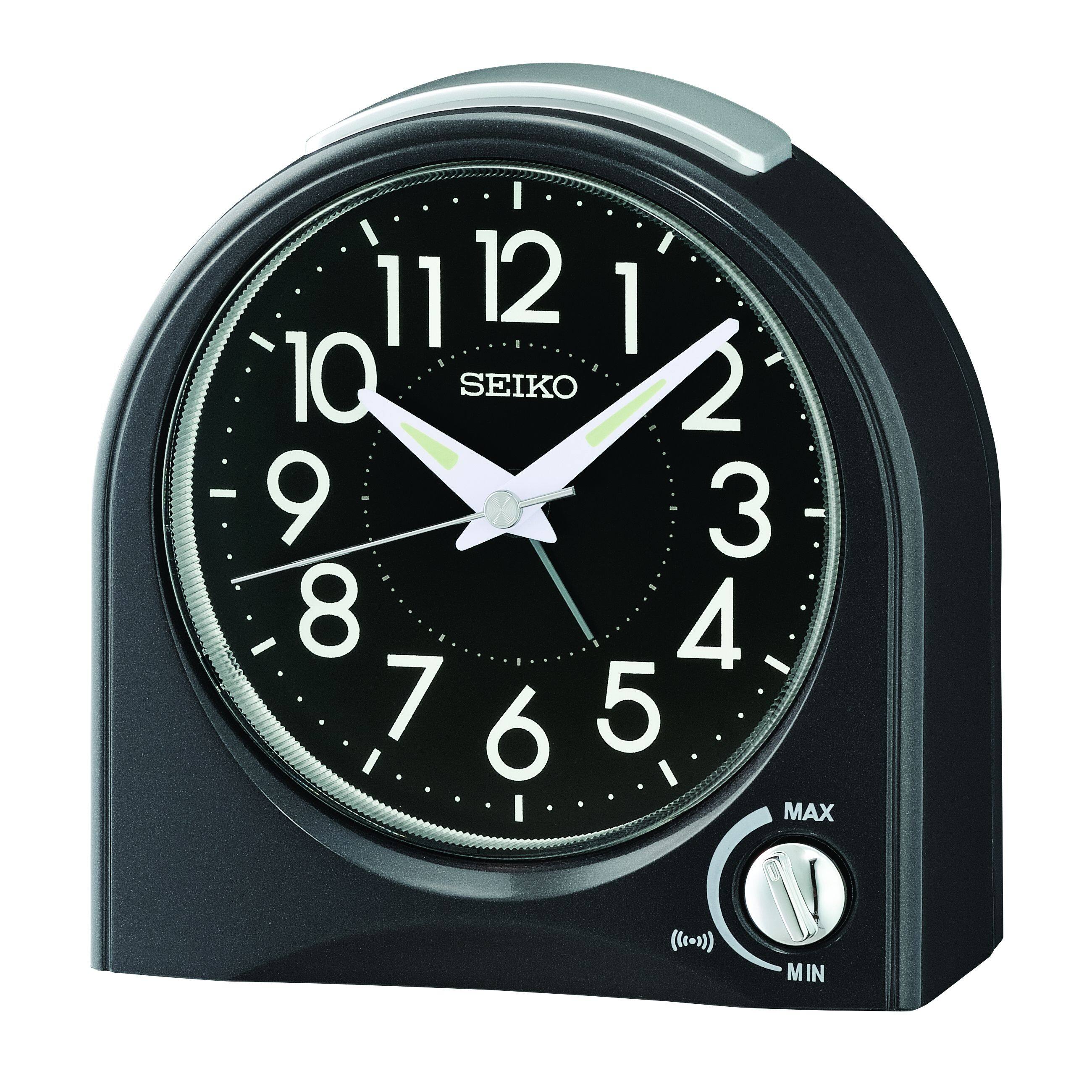 Seiko 4" Maris Desk/Beep Alarm Black QHE204KLH - Best Buy