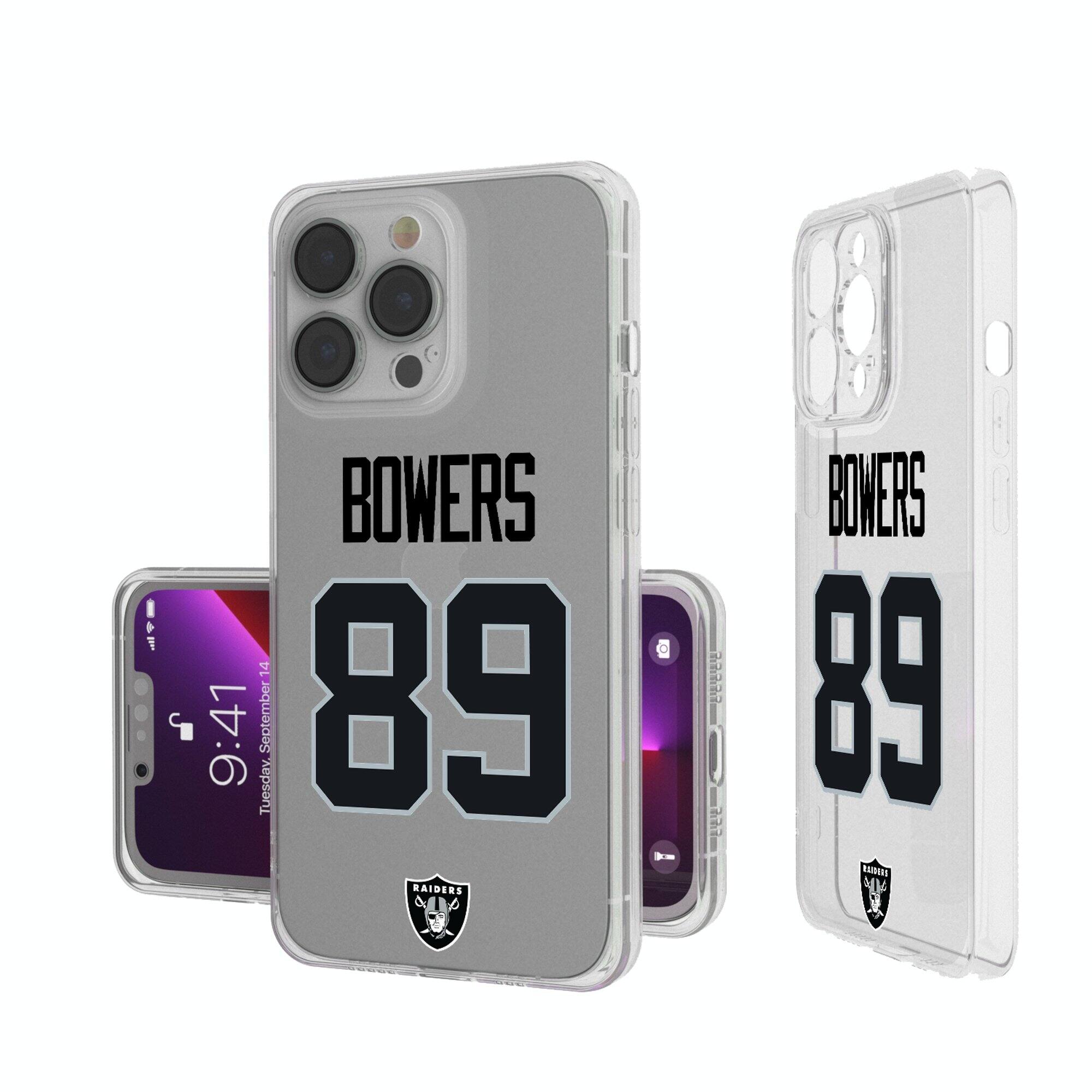 Keyscaper NFL Brock Bowers Las Vegas Raiders iPhone Clear Case 15 Pro ...