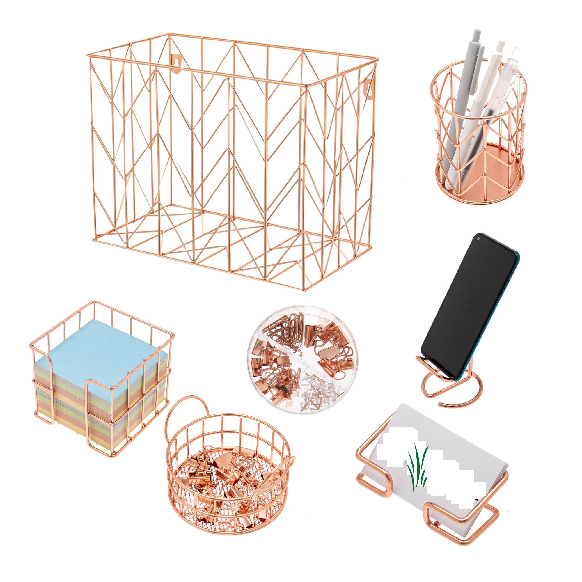 Dapper Styles Hanging Rose File Organizer Equipped With A 6 piece Set ...