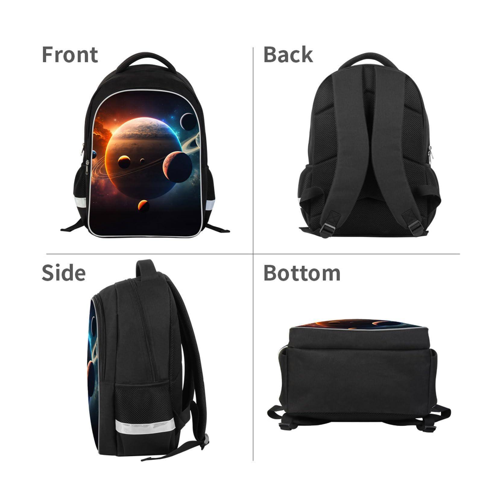 Pacoar Cade Solar System Stars Space Backpack Galaxy School Bookbag For ...