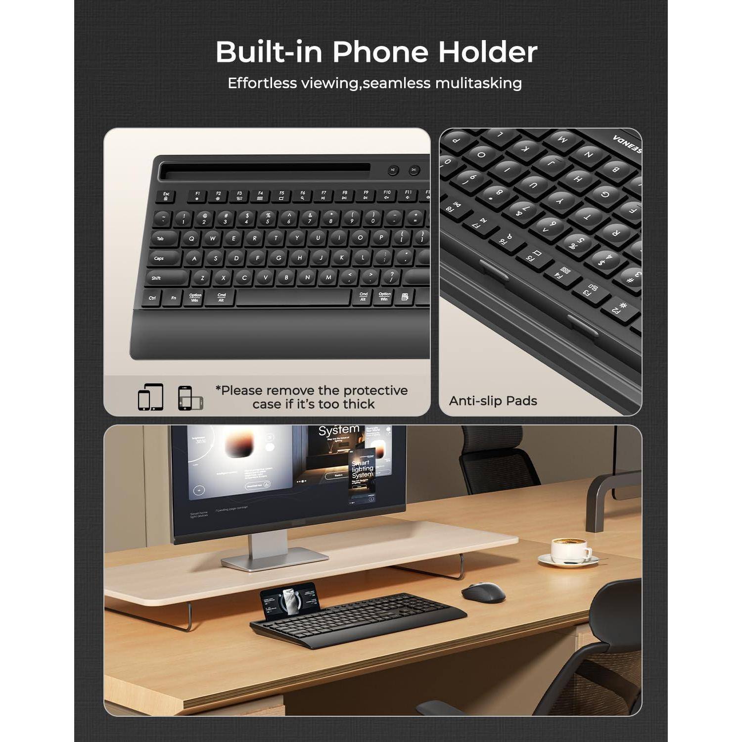 Cozy Serene And Mouse Combo Coe201 Multi device With Phone Holder Full ...