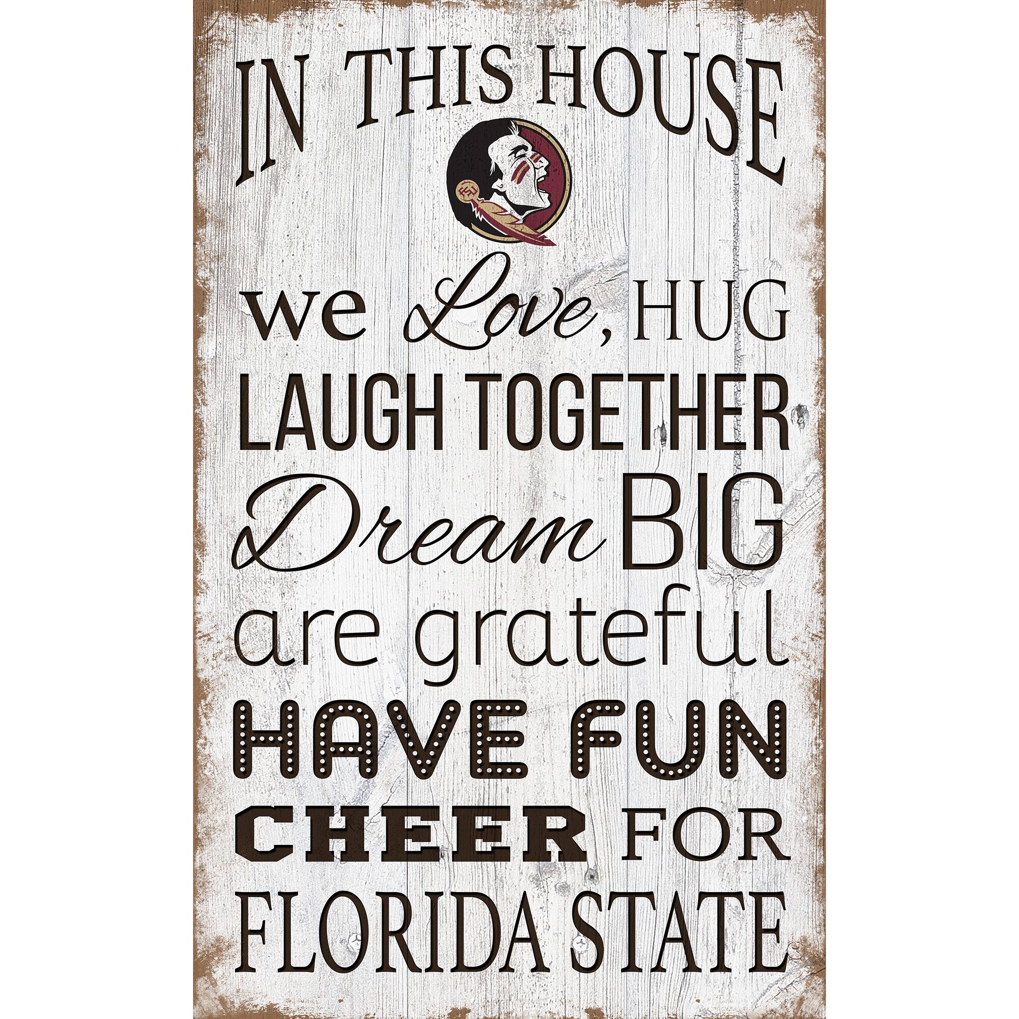 Fan Creations Florida State Seminoles 11'' x 19'' Team In This House ...