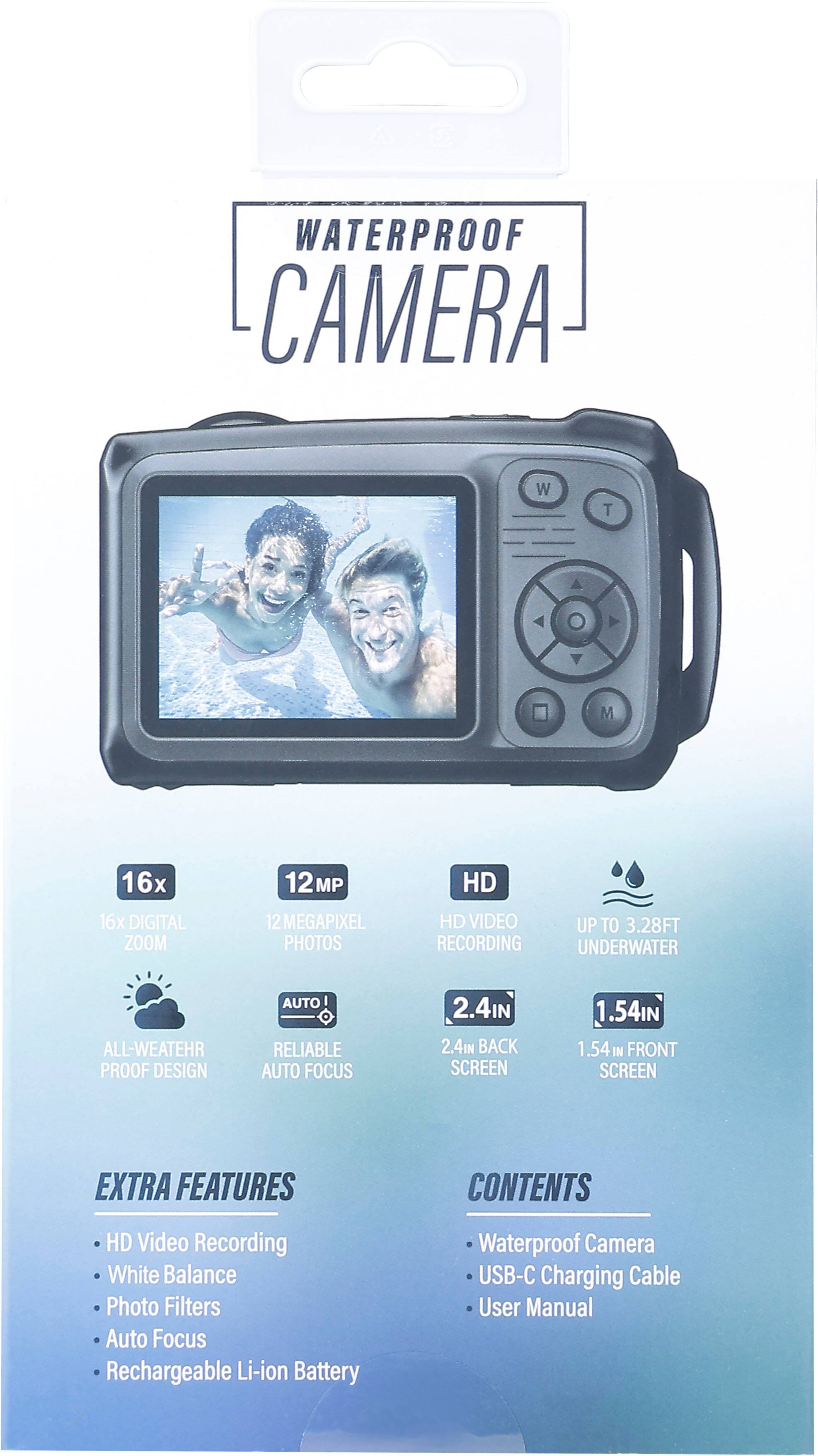 Vivitar Dual Screen Waterproof Camera with 16x Digital Zoom and HD ...