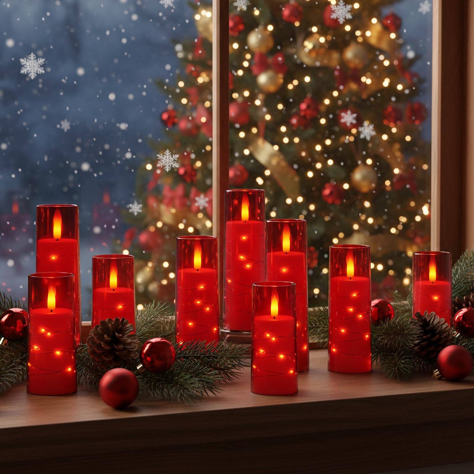 Refined Abode Design Candle Remote Timer Flickering Operated Led Pillar ...