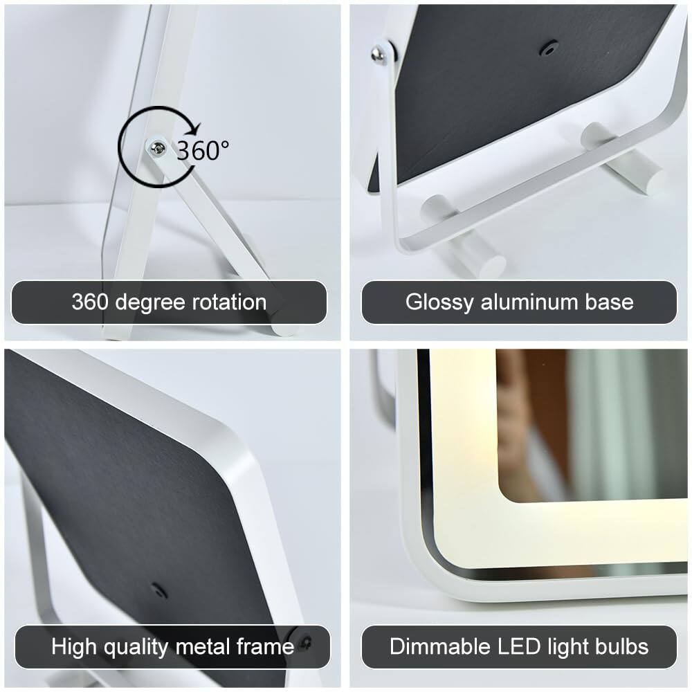 Cedar Assembly Mirror LED Lighted Vanity Makeup Hollywood Multi Color ...