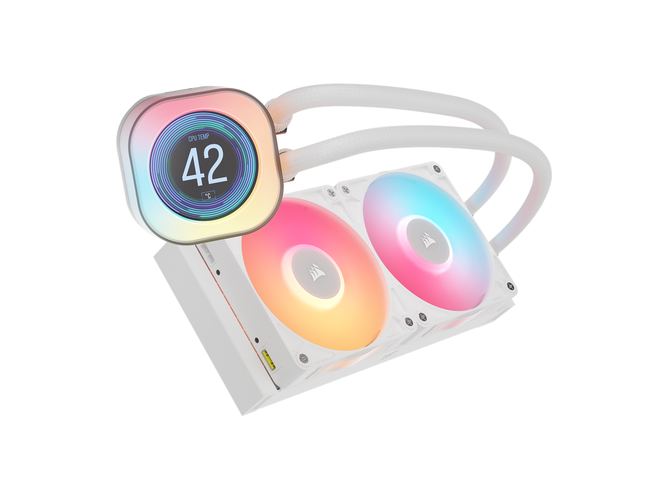 CORSAIR iCUE LINK TITAN 240 RX LCD CPU Cooler – RX120 RGB Fans – iCUE ...